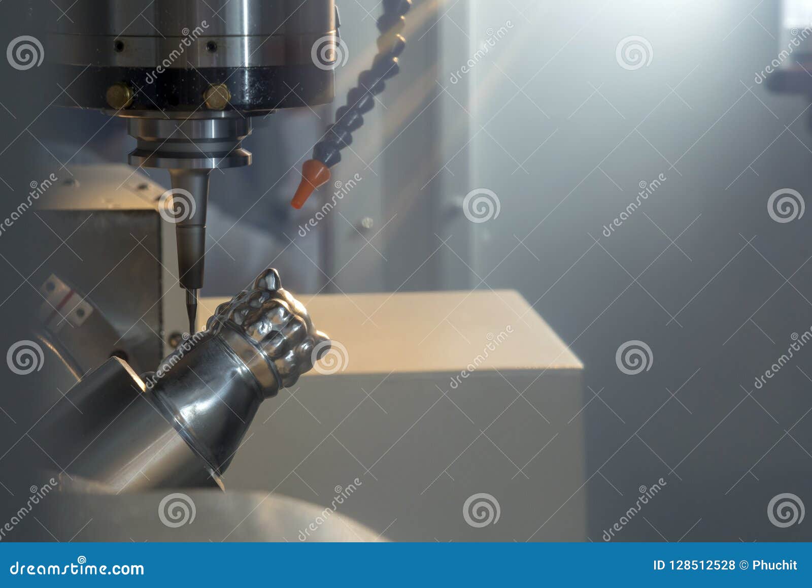 The 5-axis CNC Milling Machine . Stock Photo - Image of industrial ...