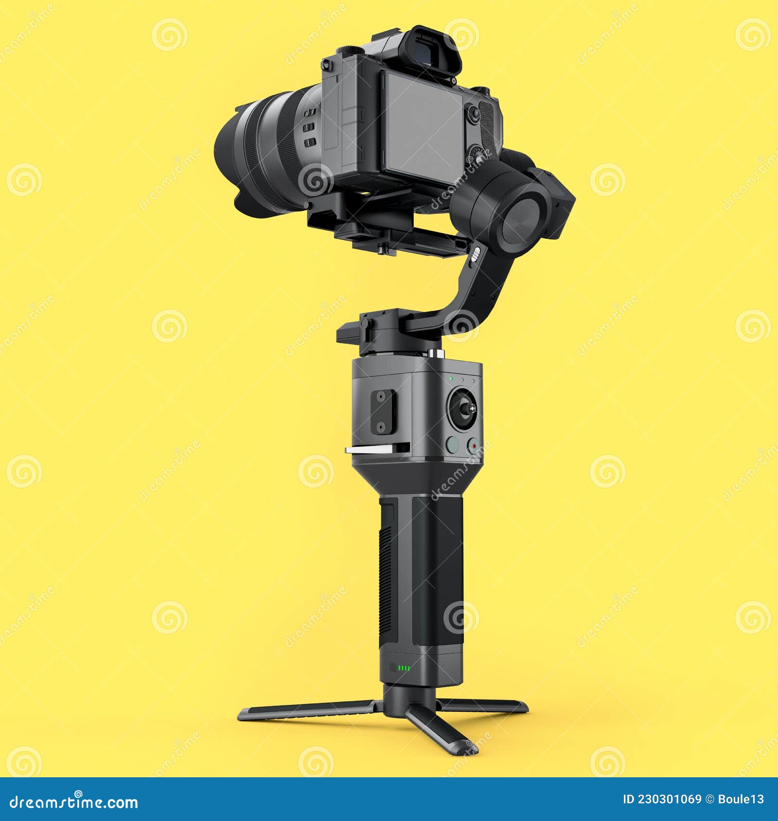 3-axis Gimbal Stabilization System with Nonexistent Mirrorless Camera ...