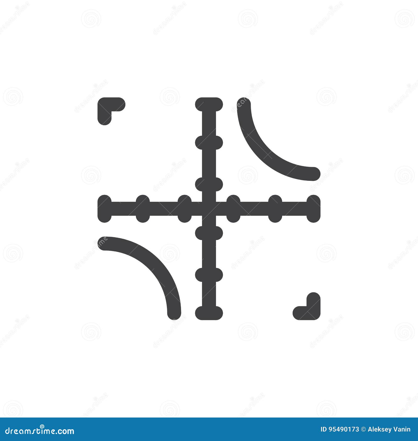 Axis Icon On White Background. Simple Element Illustration From ...