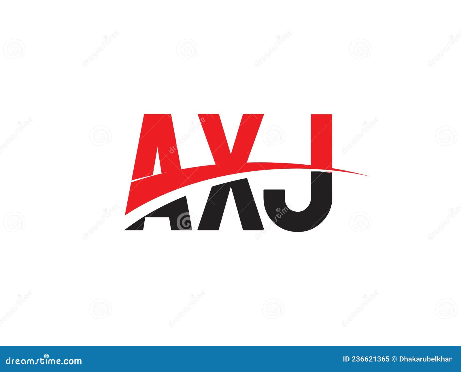 AXJ Letter Initial Logo Design Vector Illustration Stock Vector ...