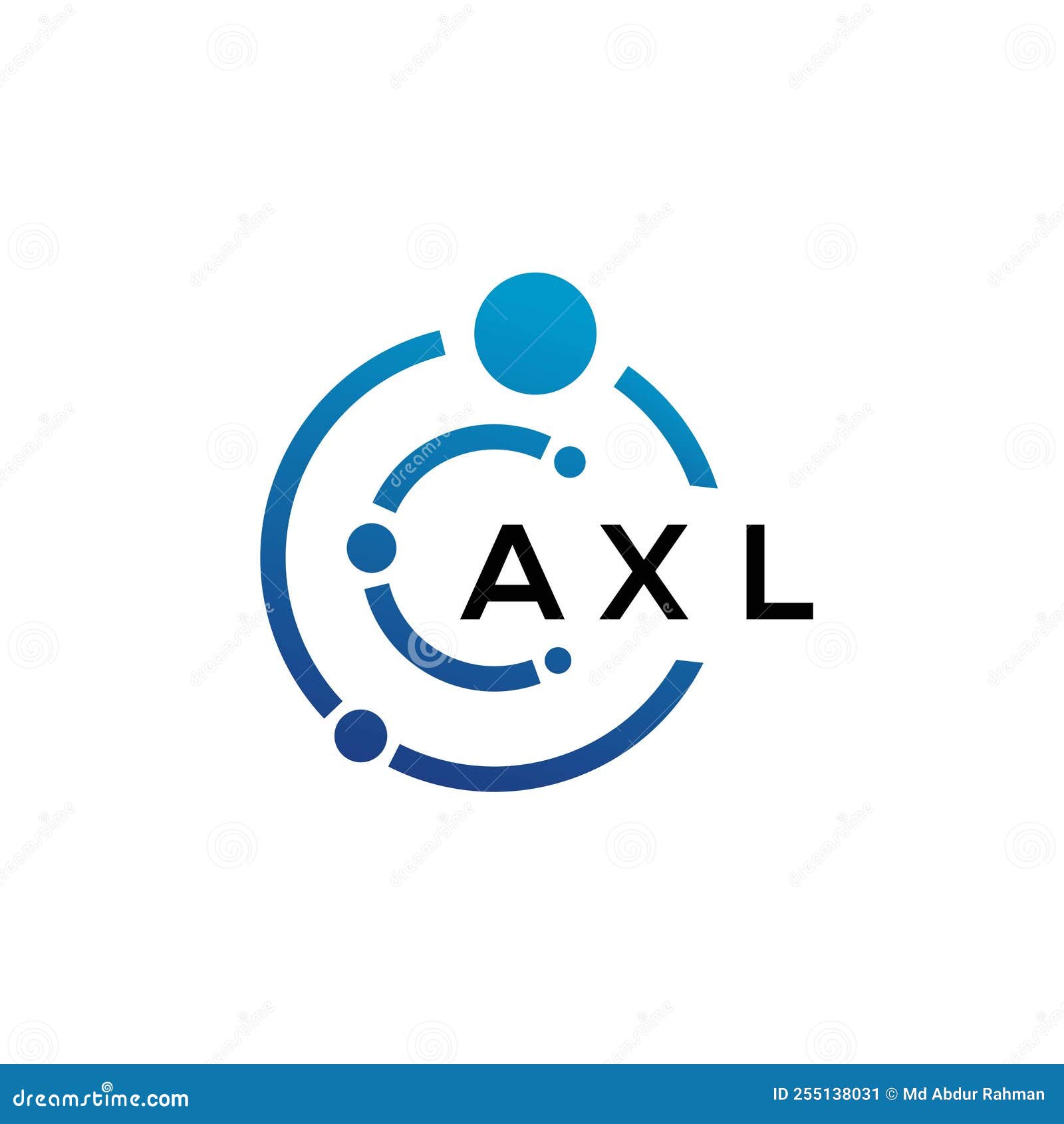 AXL Letter Logo Design on Black Background. AXL Creative Initials ...