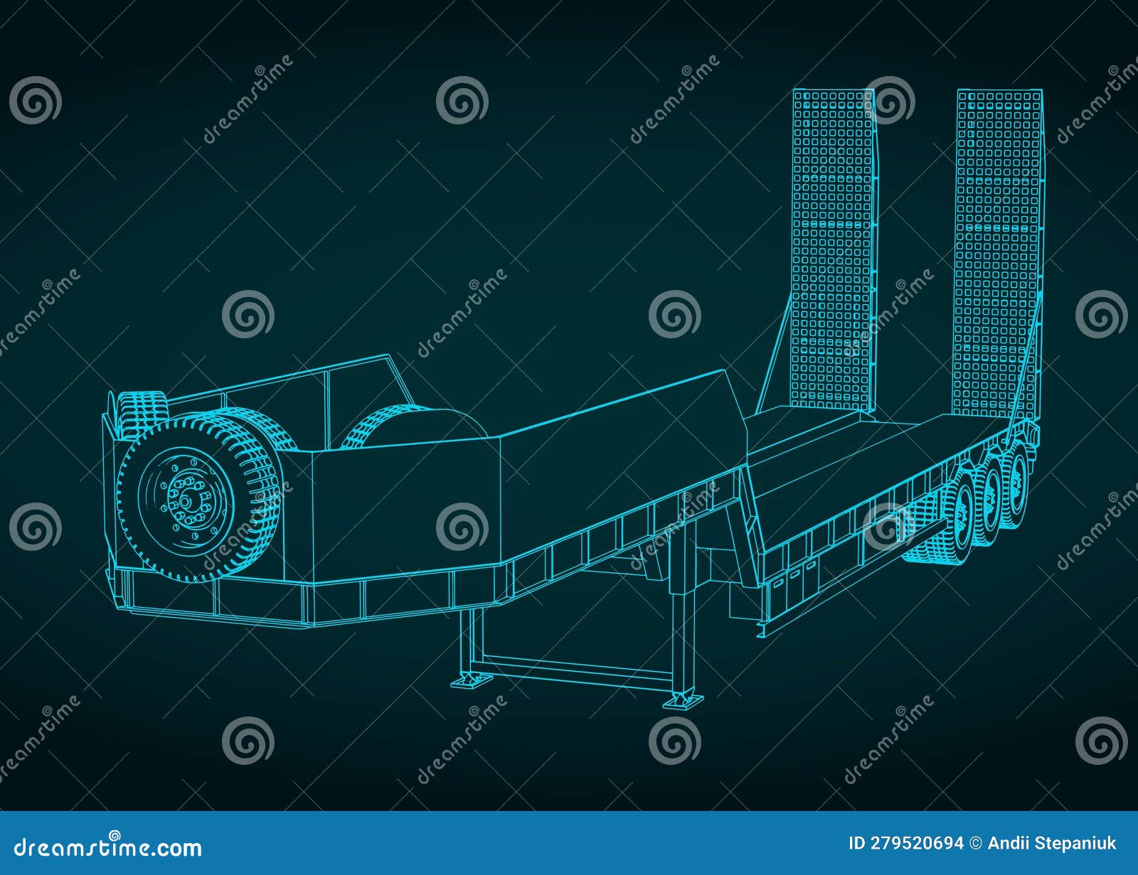 Lowbed Truck Transportation Monoline Symbol Icon Logo For Graphic ...