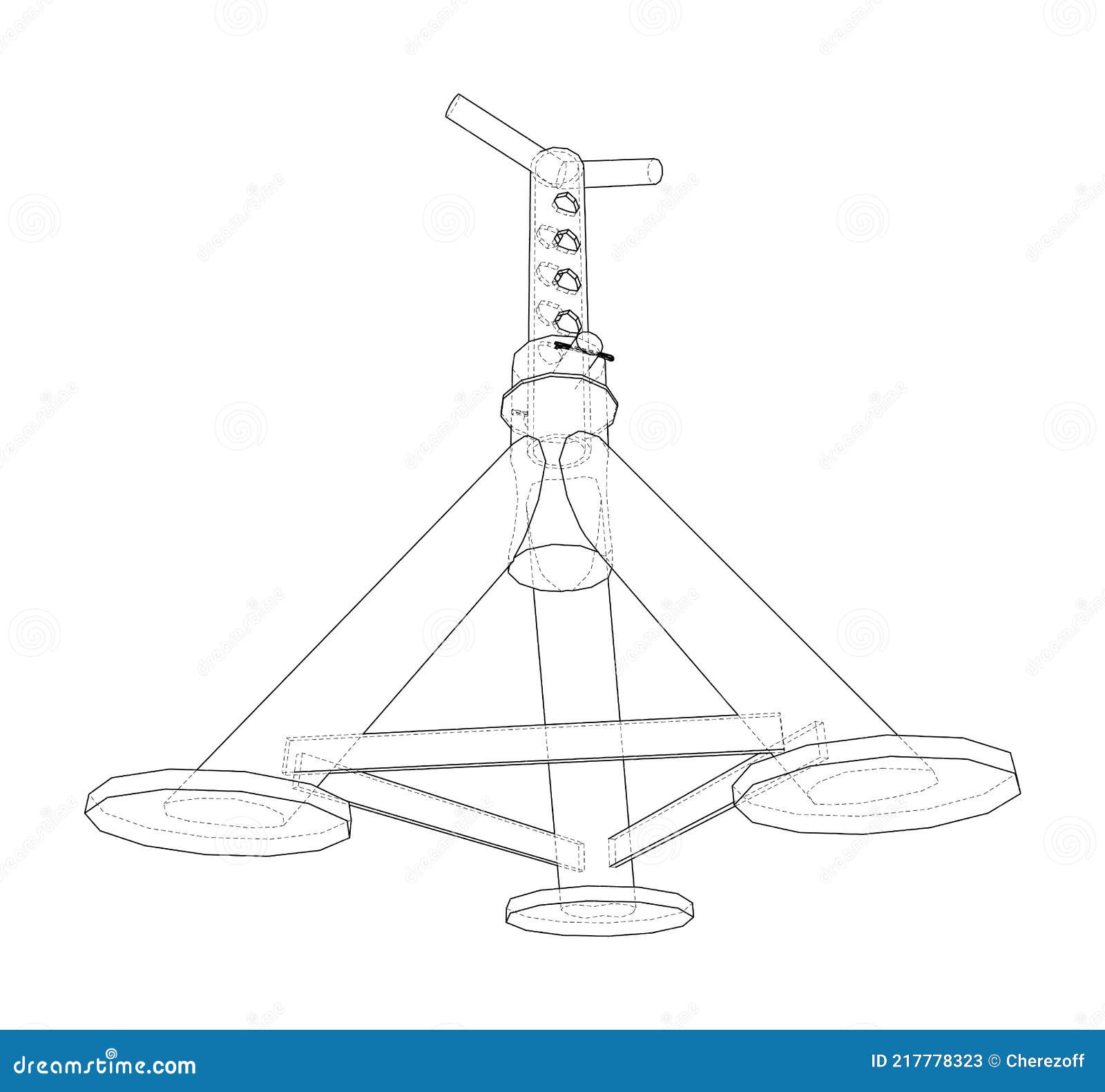 Lift Axle For Trailer Blueprints Cartoon Vector | CartoonDealer.com ...