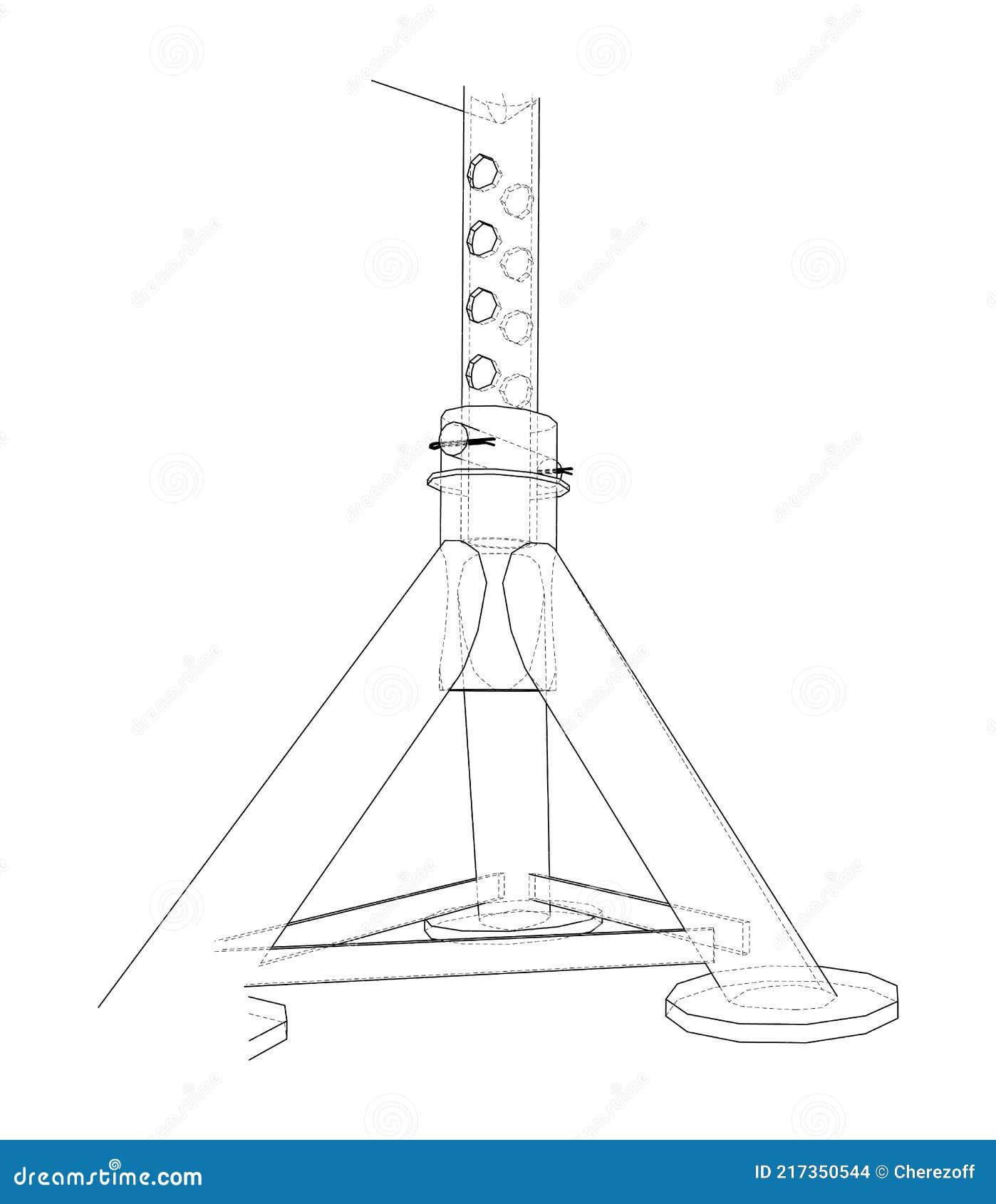 Lift Axle For Trailer Drawings Cartoon Vector | CartoonDealer.com ...
