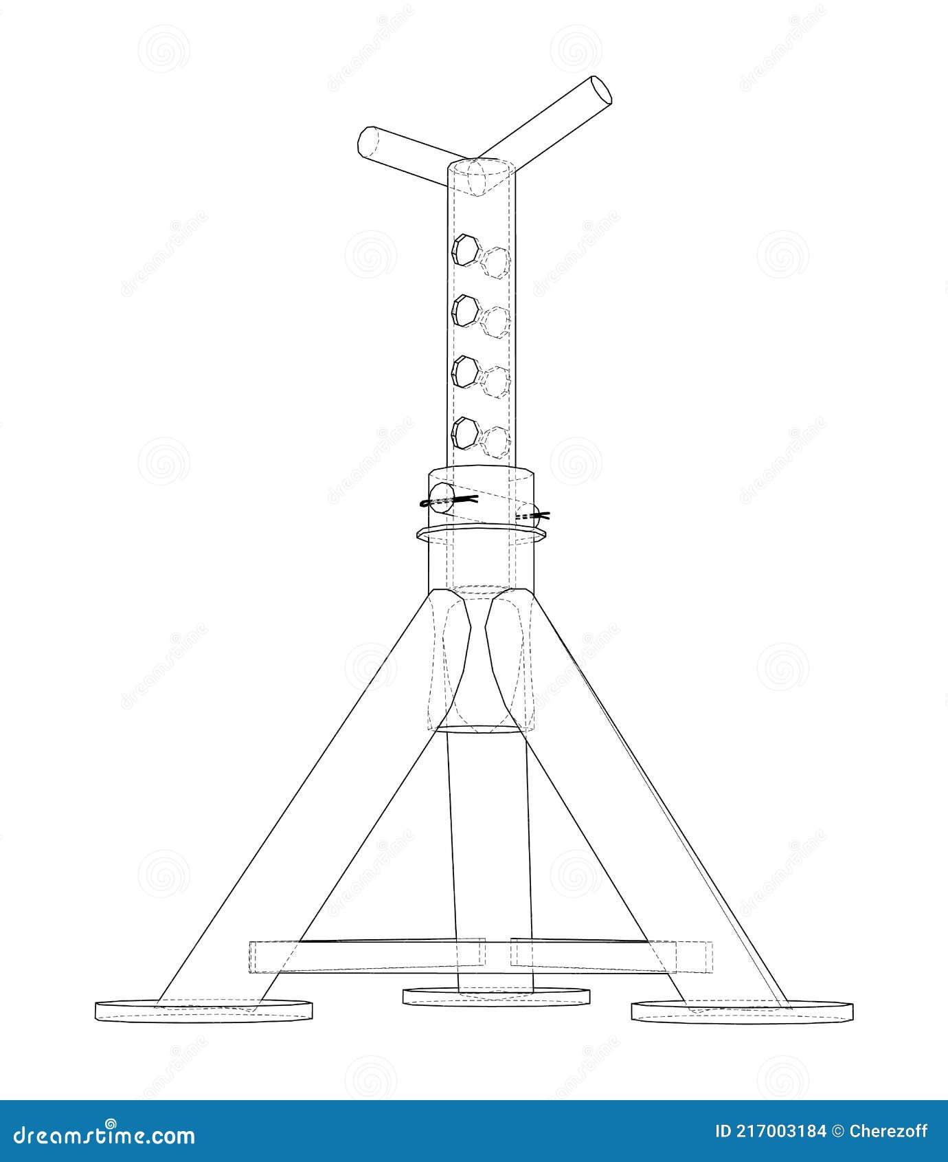 Lift Axle For Trailer Drawings Cartoon Vector | CartoonDealer.com ...