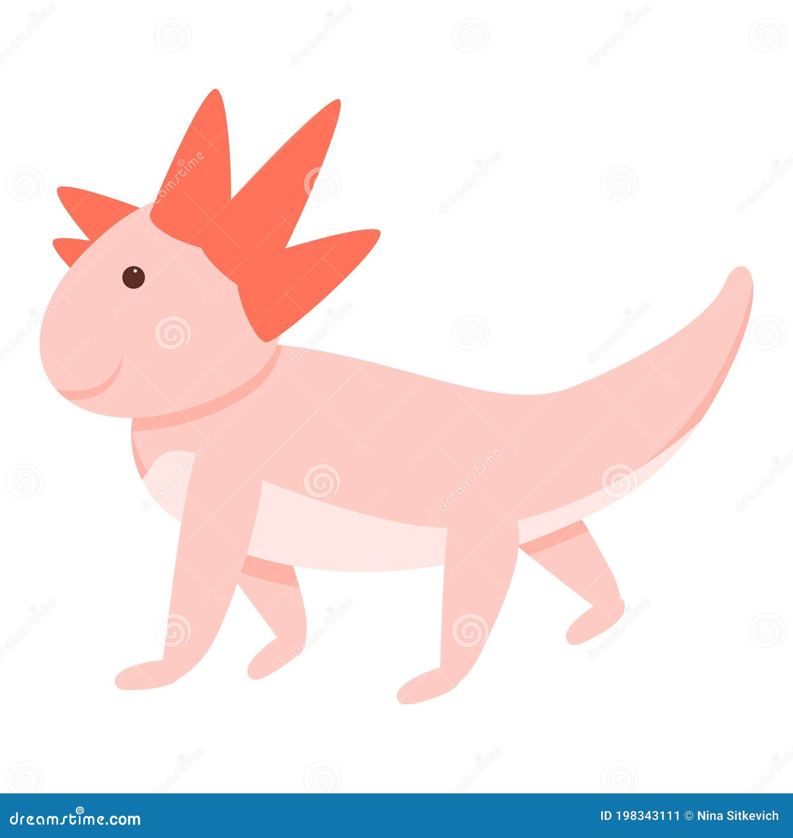 Axolotl Icon, Cartoon Style Stock Vector - Illustration of graphic ...