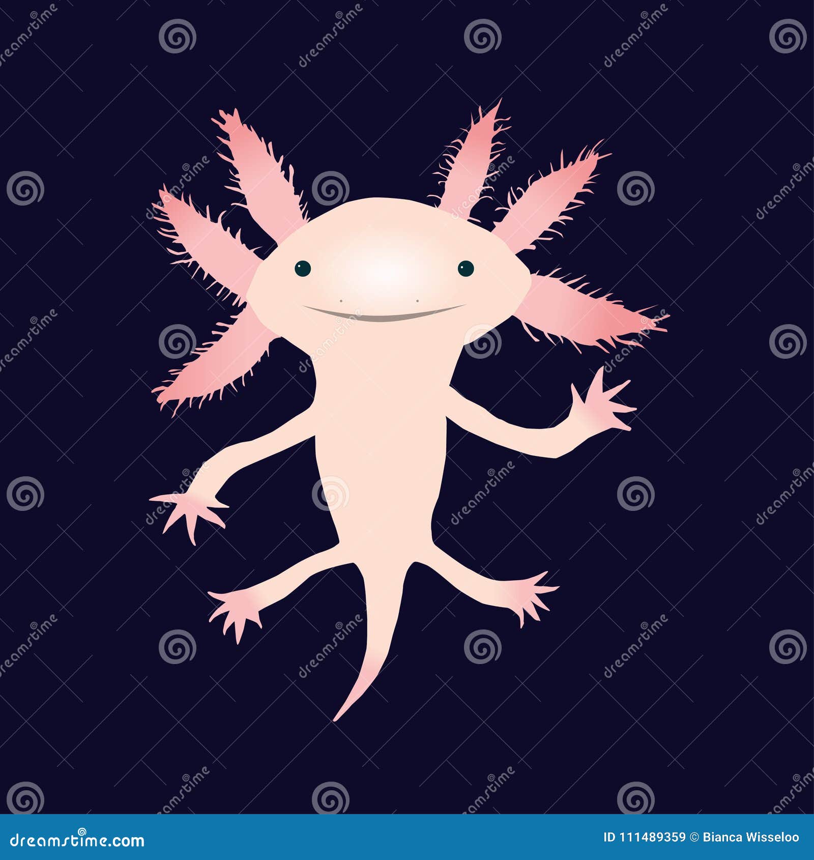 Lake Axolotl Icon, Isometric Style Vector Illustration | CartoonDealer ...