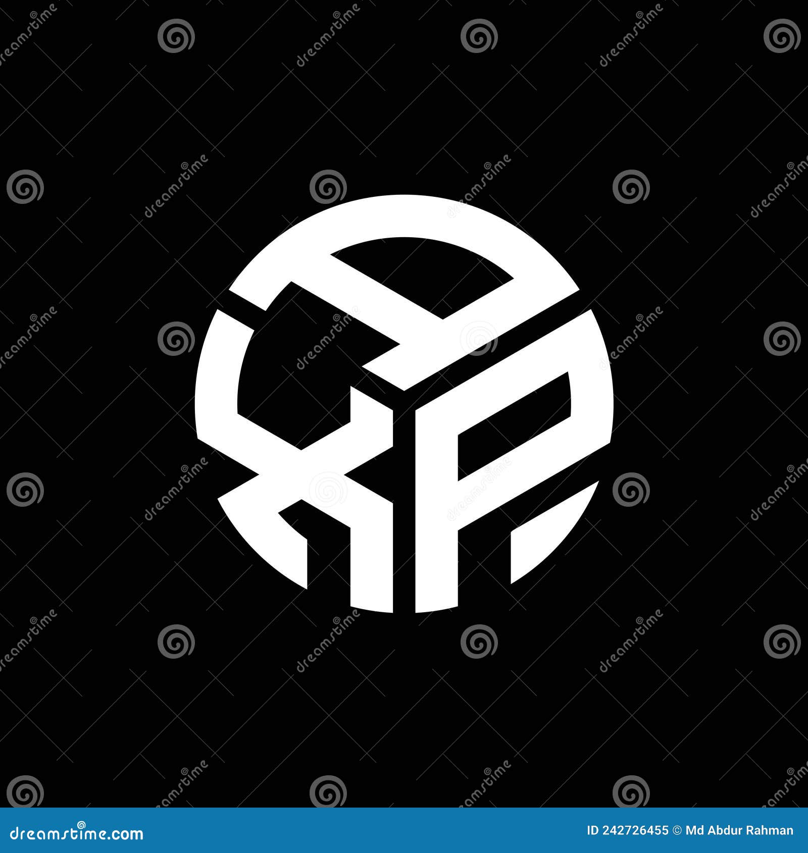 AXP Letter Logo Design on Black Background. AXP Creative Initials ...