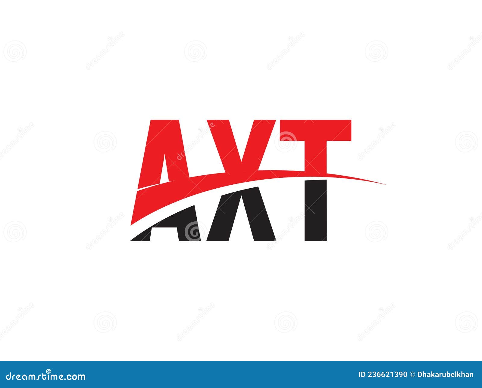 AXT Letter Initial Logo Design Vector Illustration Stock Vector ...