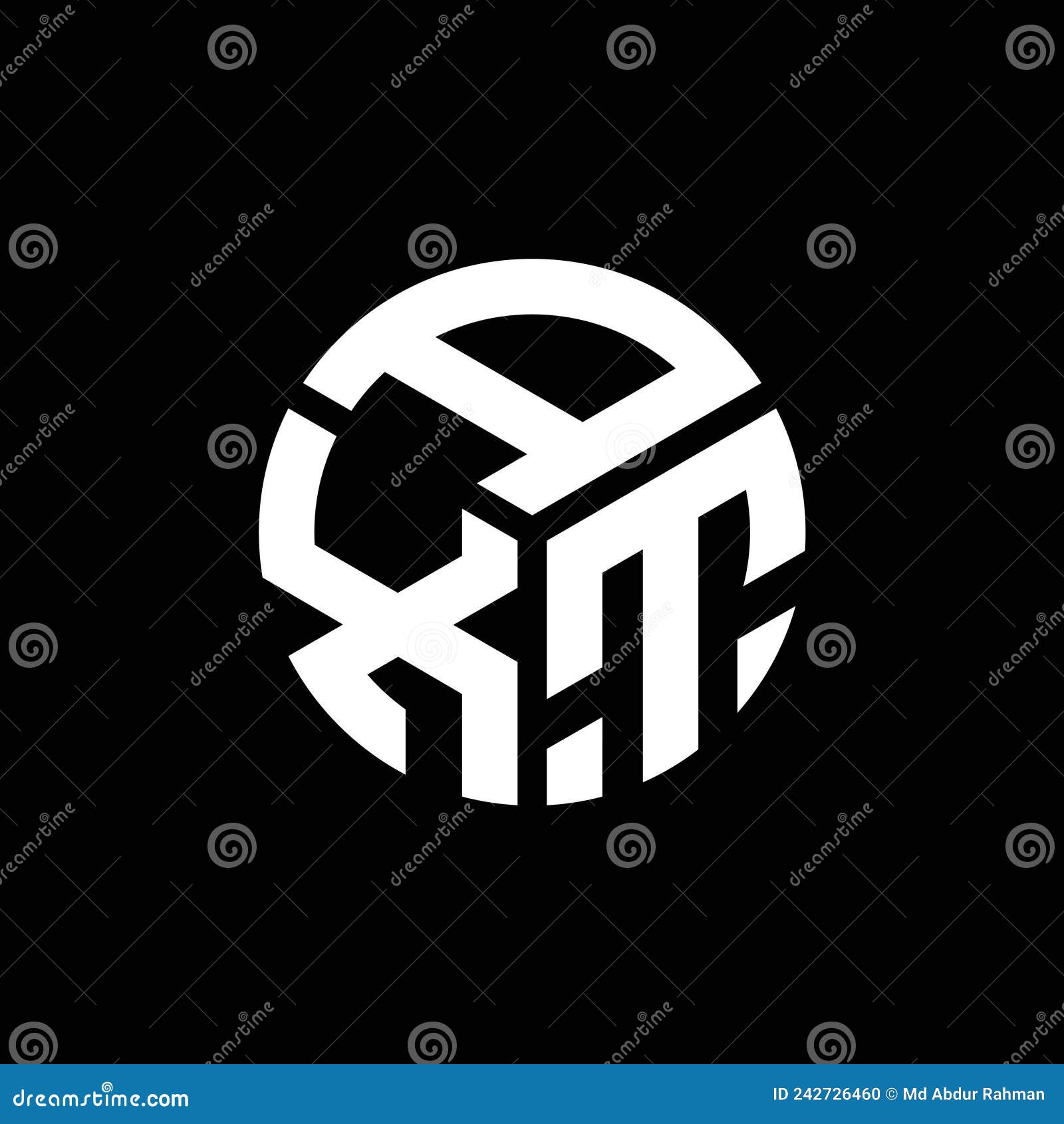 AXT Letter Logo Design on Black Background. AXT Creative Initials ...