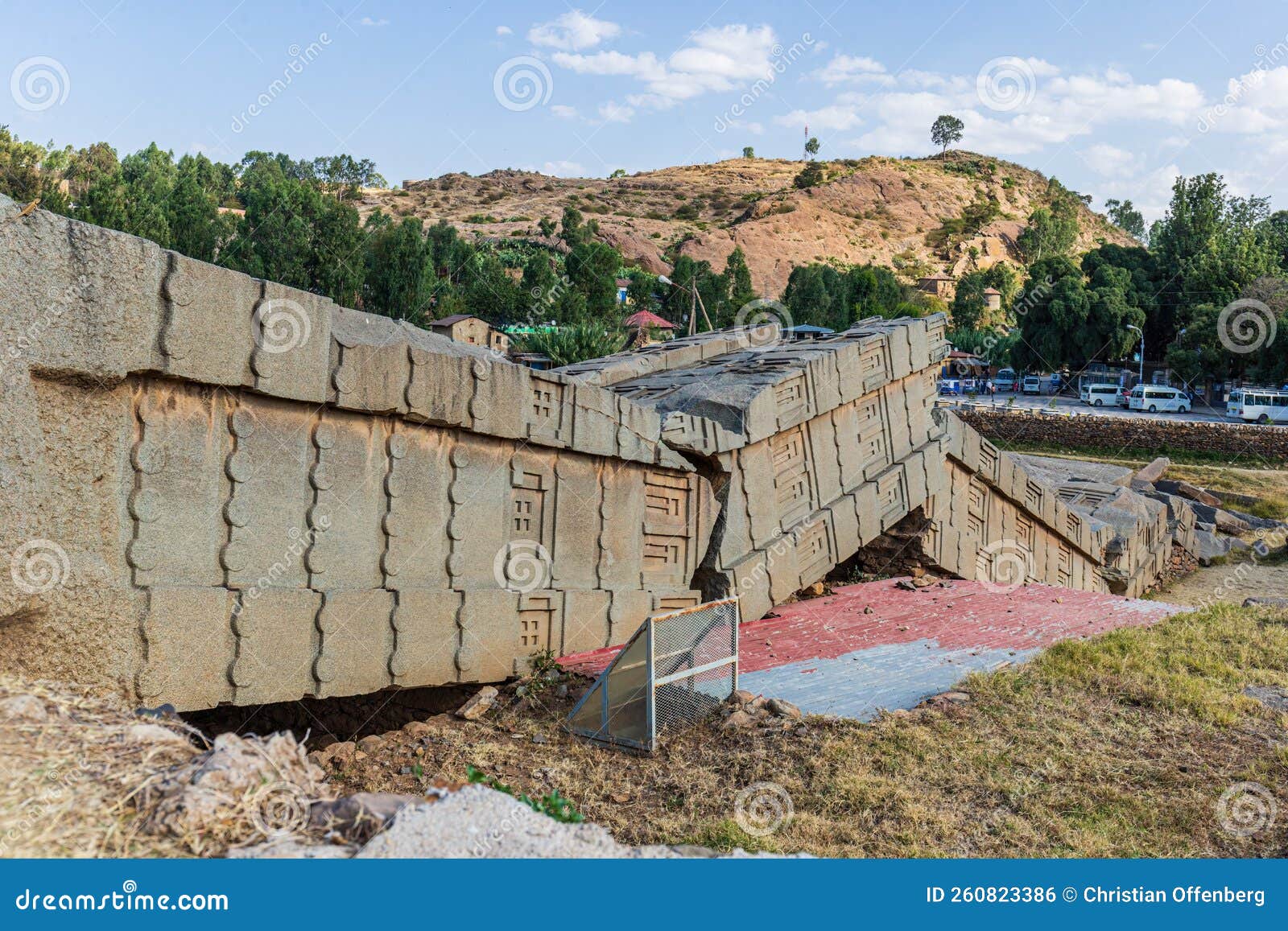 Axum Obelisk at the Ruins of Axum, Ethiopia Stock Photo - Image of ...