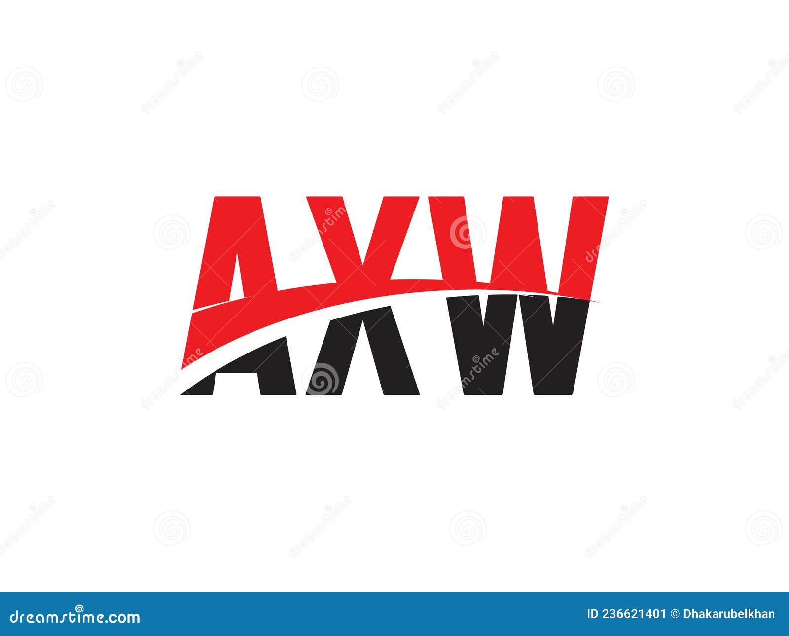 AXW Letter Initial Logo Design Vector Illustration Stock Vector ...