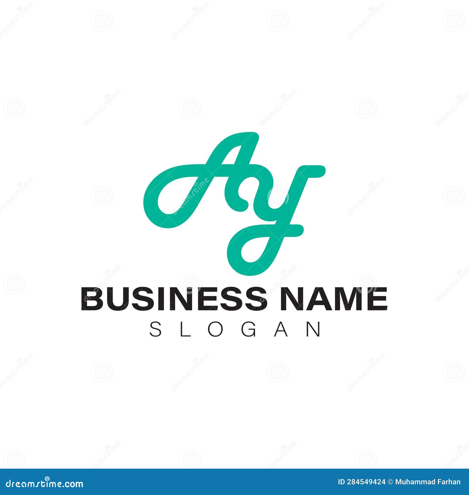 Letter Ay Logo Graphic Design Stock Vector - Illustration of template ...