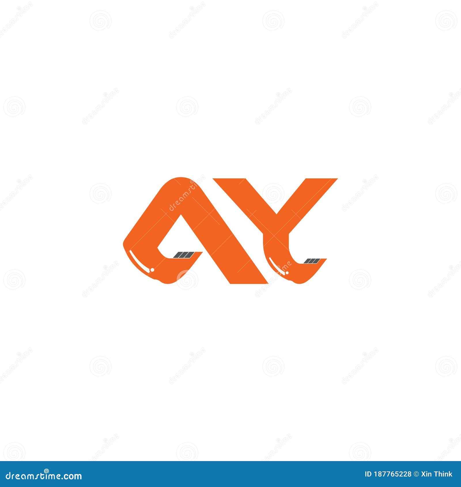 AY Letter Logo Icon Design Template Elements Stock Vector ...