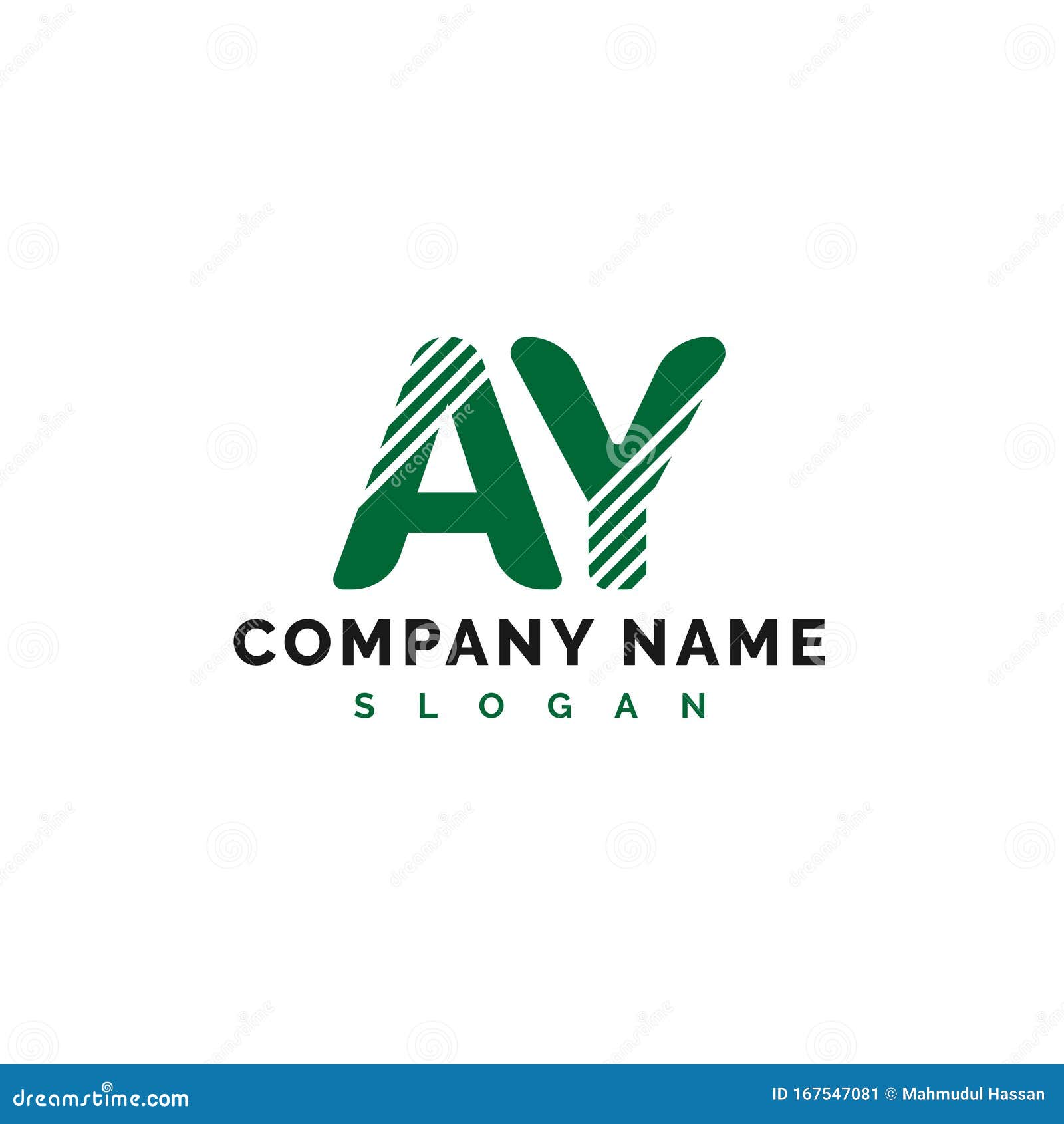 AY Logo Design. AY Letter Logo Icon Vector Illustration - Vector Stock ...