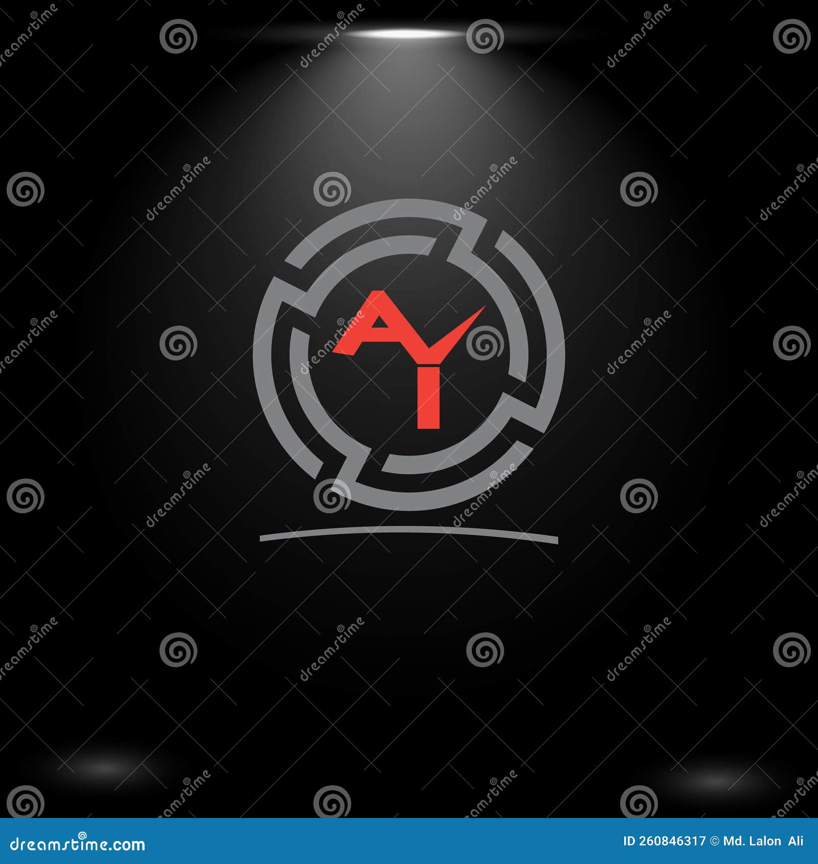 AY Text Logo Design stock vector. Illustration of style - 260846317