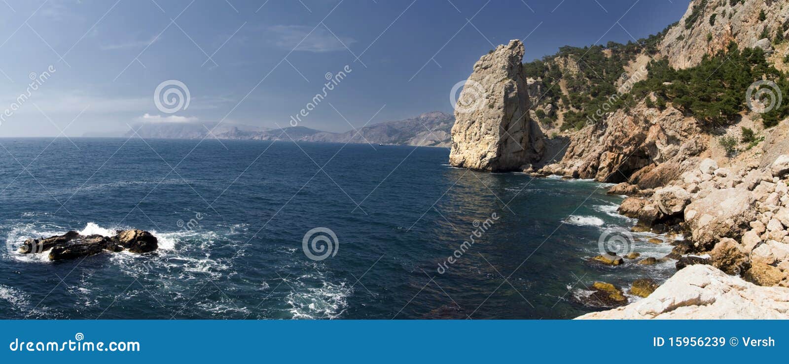 Aya cape panorama stock image. Image of nature, lagoon - 15956239