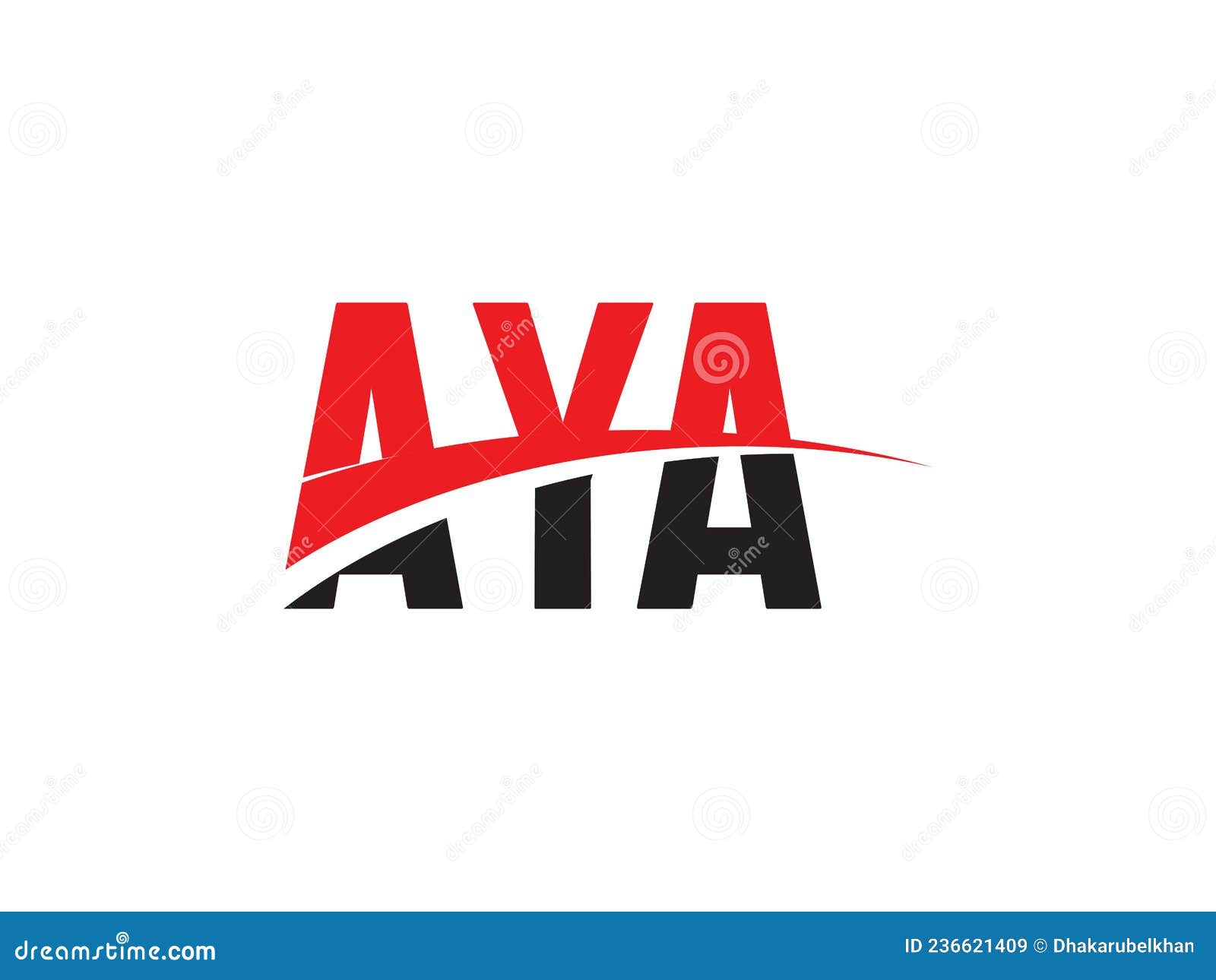 AYA Letter Initial Logo Design Vector Illustration Stock Vector ...