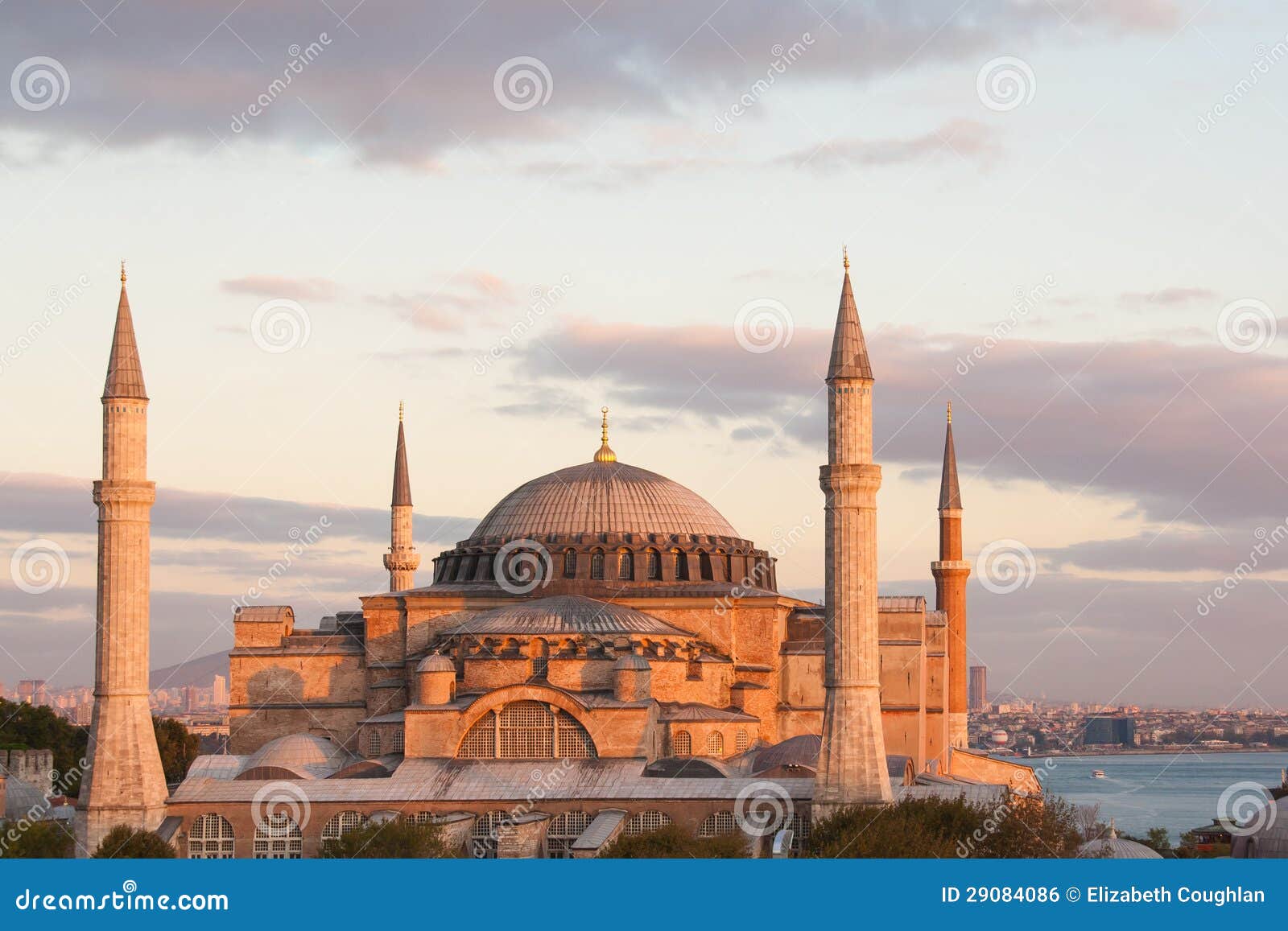 Aya Sofya at dusk stock photo. Image of hagia, landmark - 29084086
