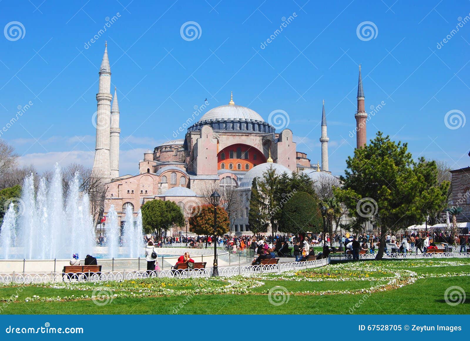 Aya Sofya in Istanbul. stock image. Image of turkish - 67528705