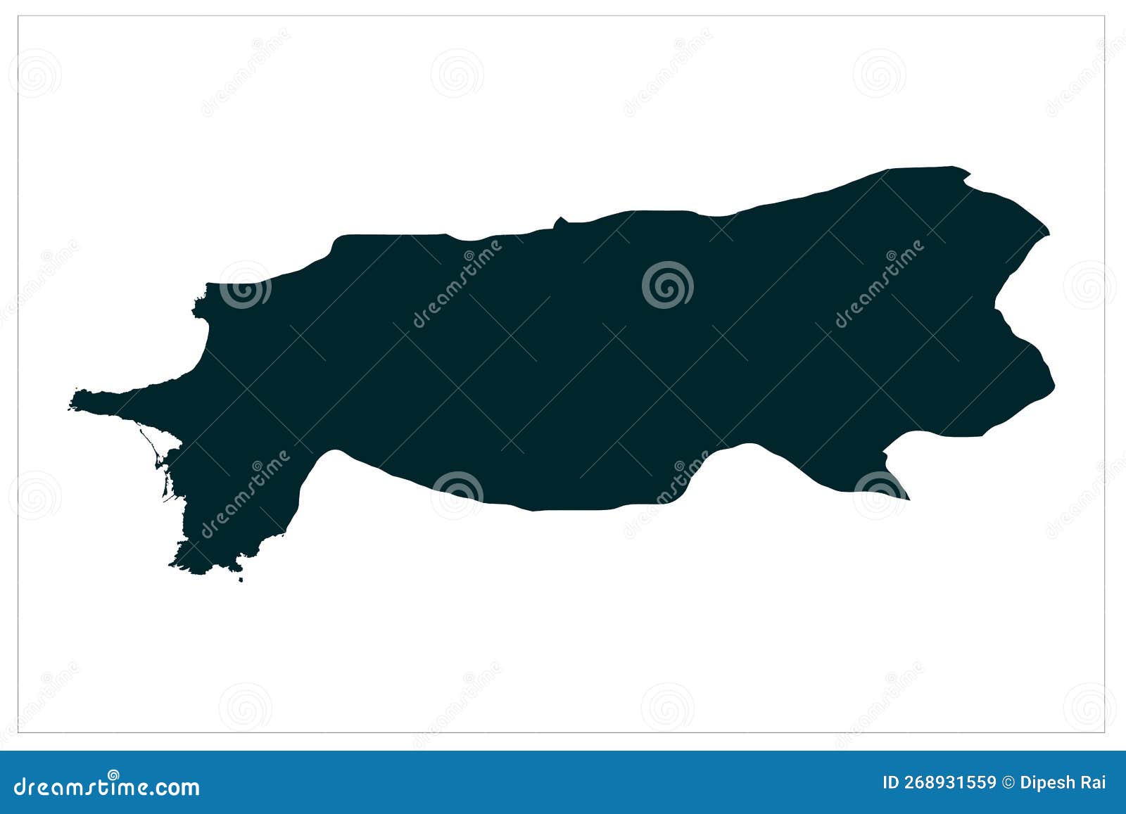 Aydin Turkey Province Map Illustration on White Background Stock ...