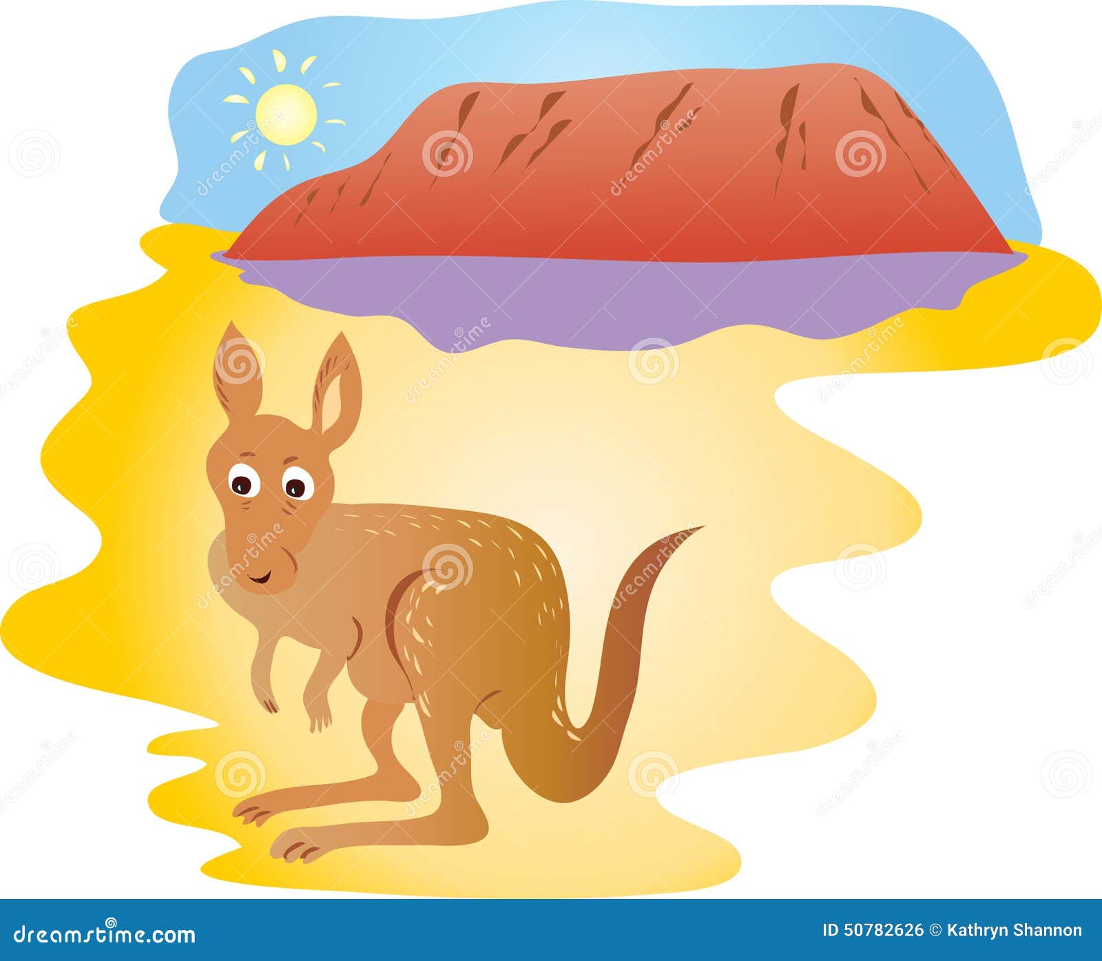 Ayers Rock. Symbol Of Australia. Logotype Uluru. Sightseeing Australia ...