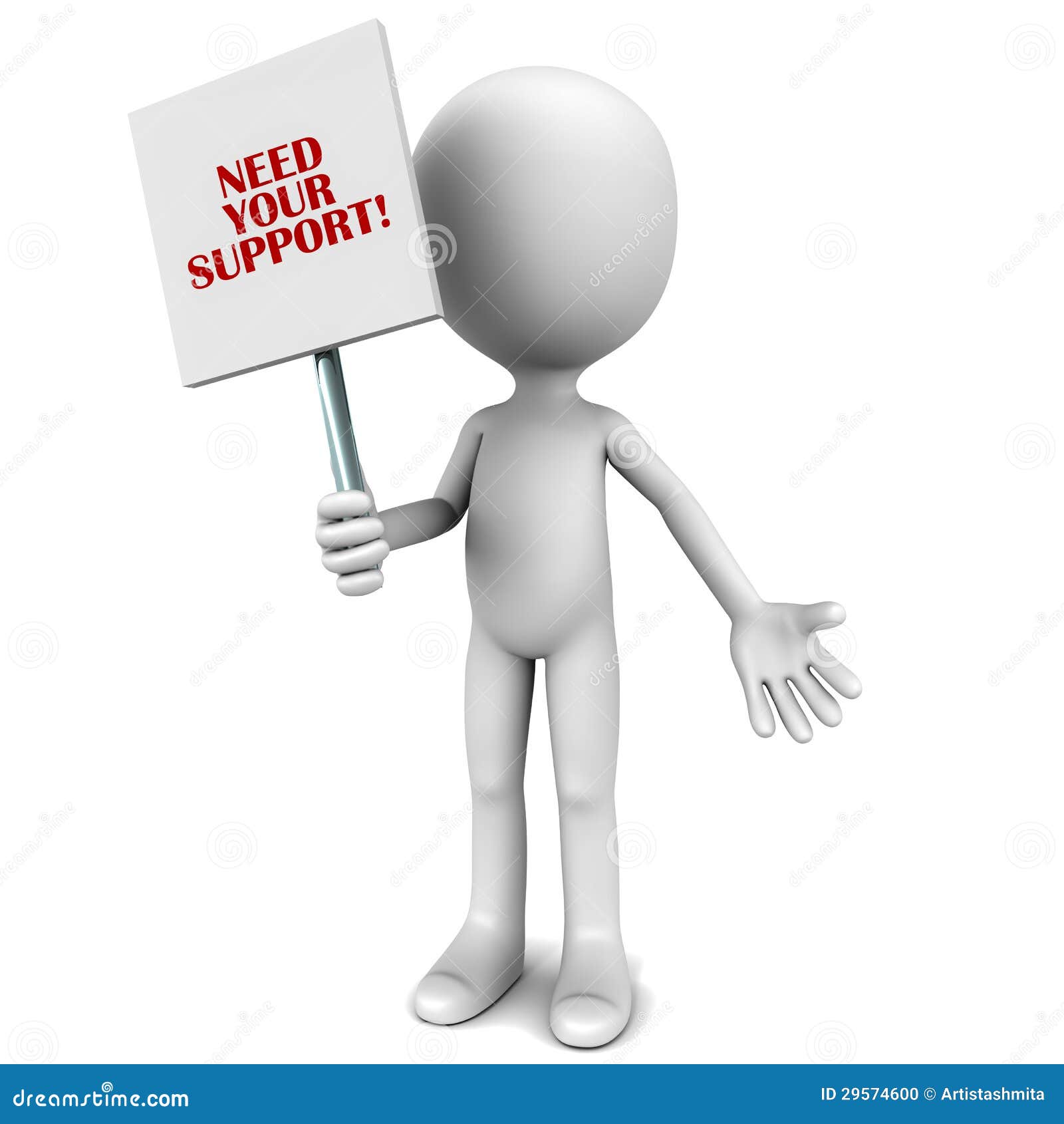 Ayez Besoin De Votre Support Illustration Stock - Illustration du ...