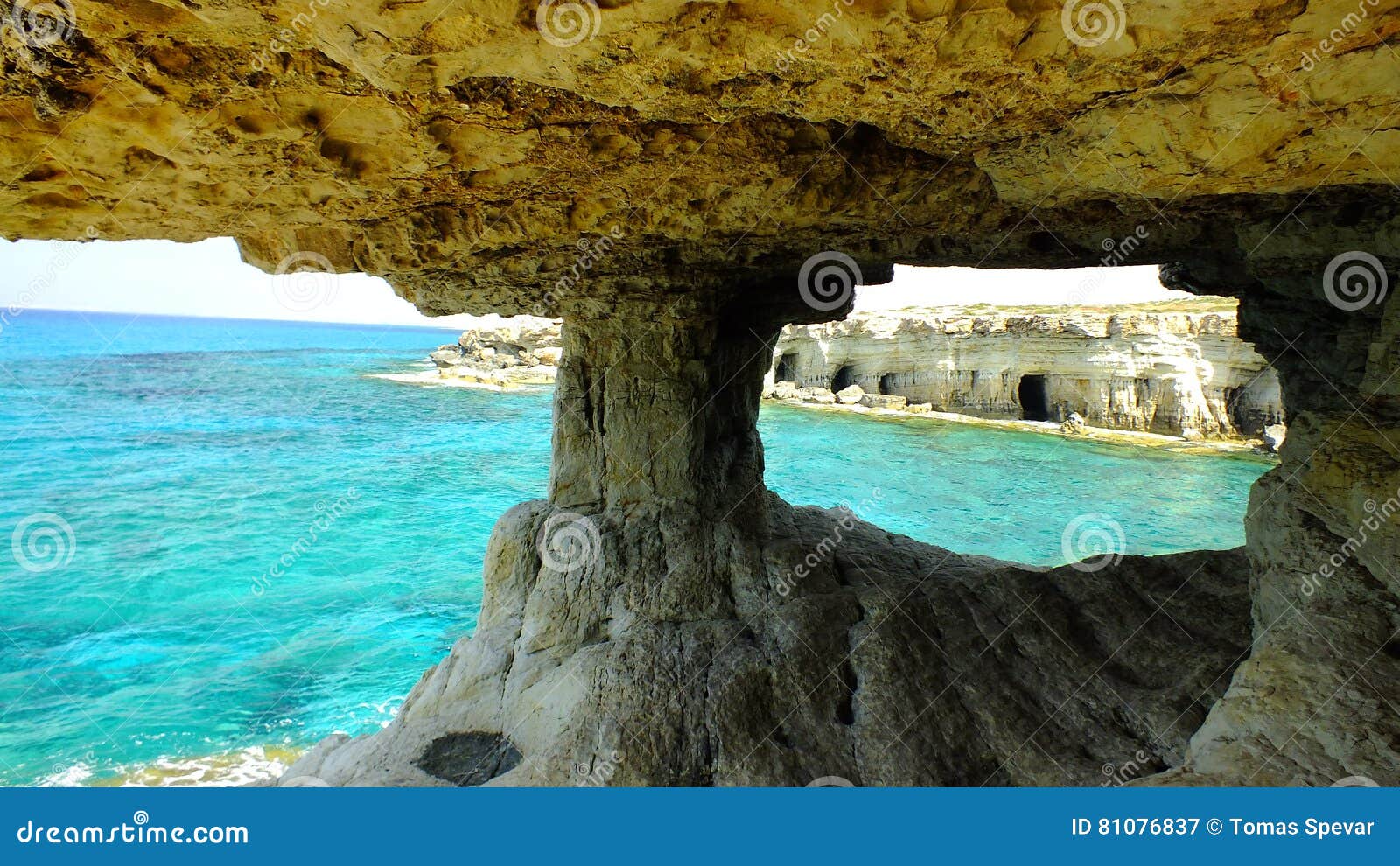Ayia Napa - Seaa Caves stock image. Image of holiday - 81076837