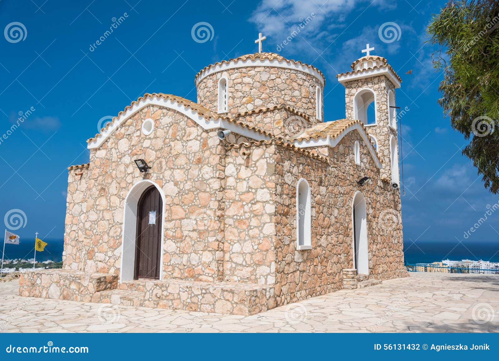 Ayios Elias Church stock photo. Image of greek, sightseeing - 56131432