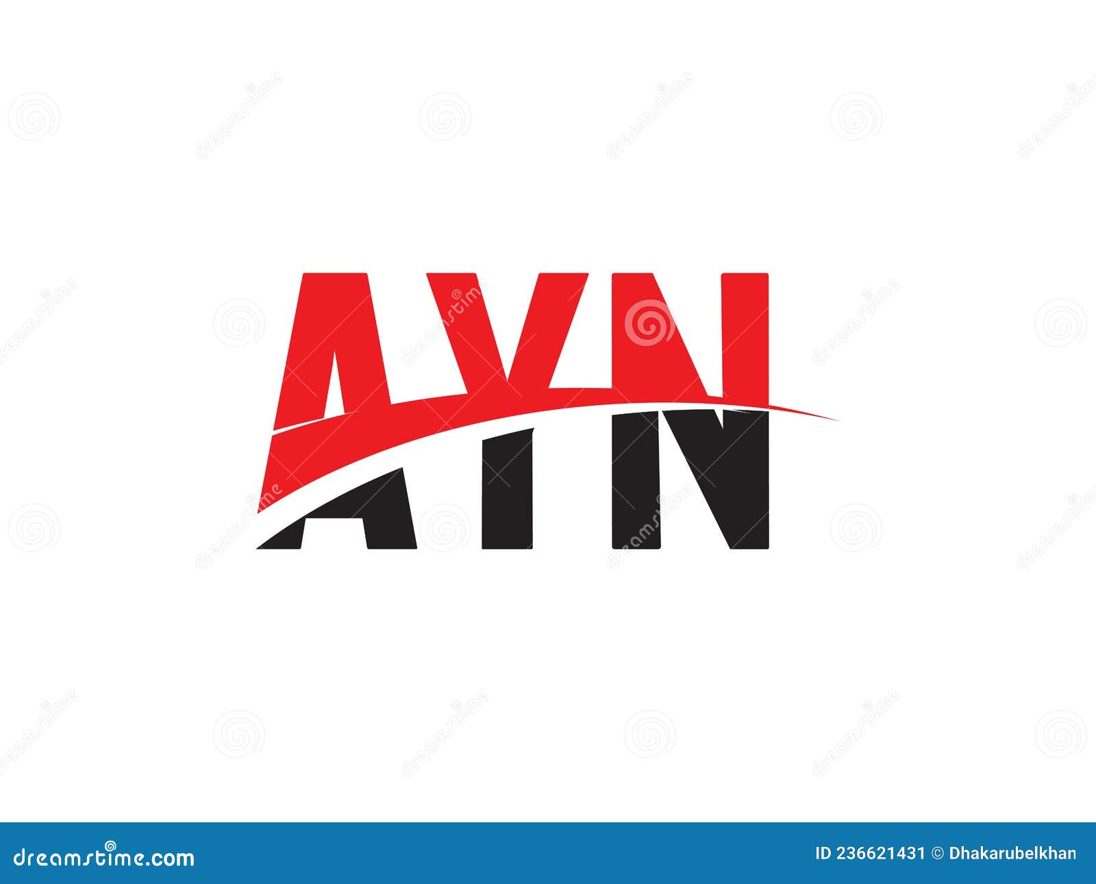 AYN Letter Initial Logo Design Vector Illustration Stock Vector ...