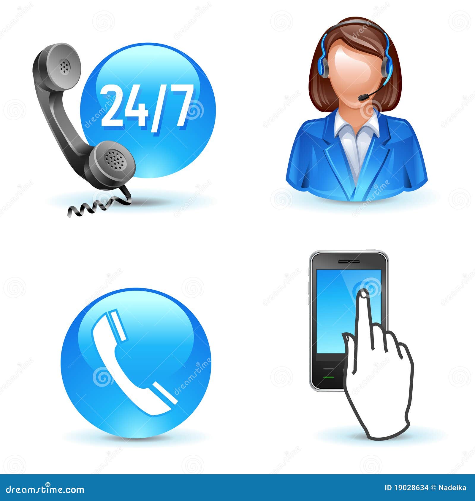 Ayuda Del Servicio De Atención Al Cliente Ilustración del Vector ...