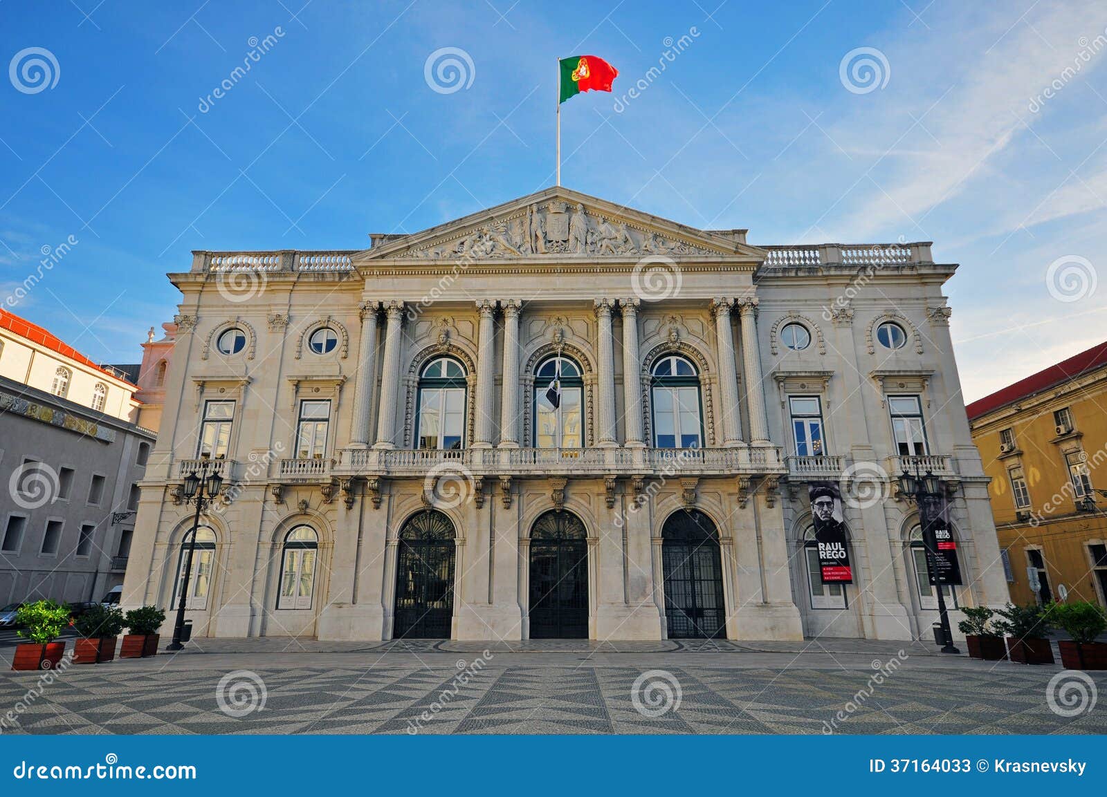 Ayuntamiento de Lisboa foto de archivo editorial. Imagen de lisboa ...