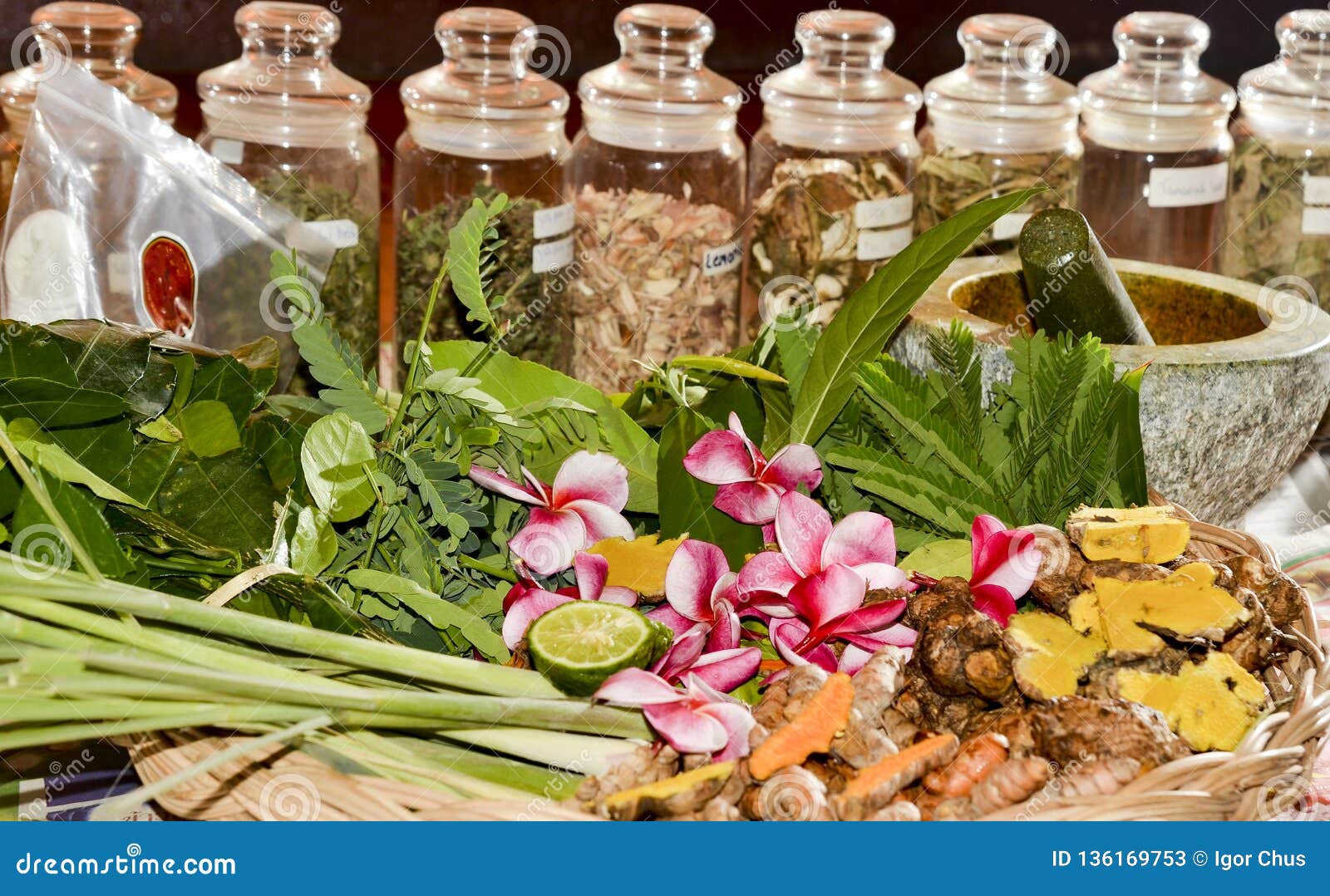 Ayurveda Herbs and Roots for Treatment 2019 Stock Image - Image of ...