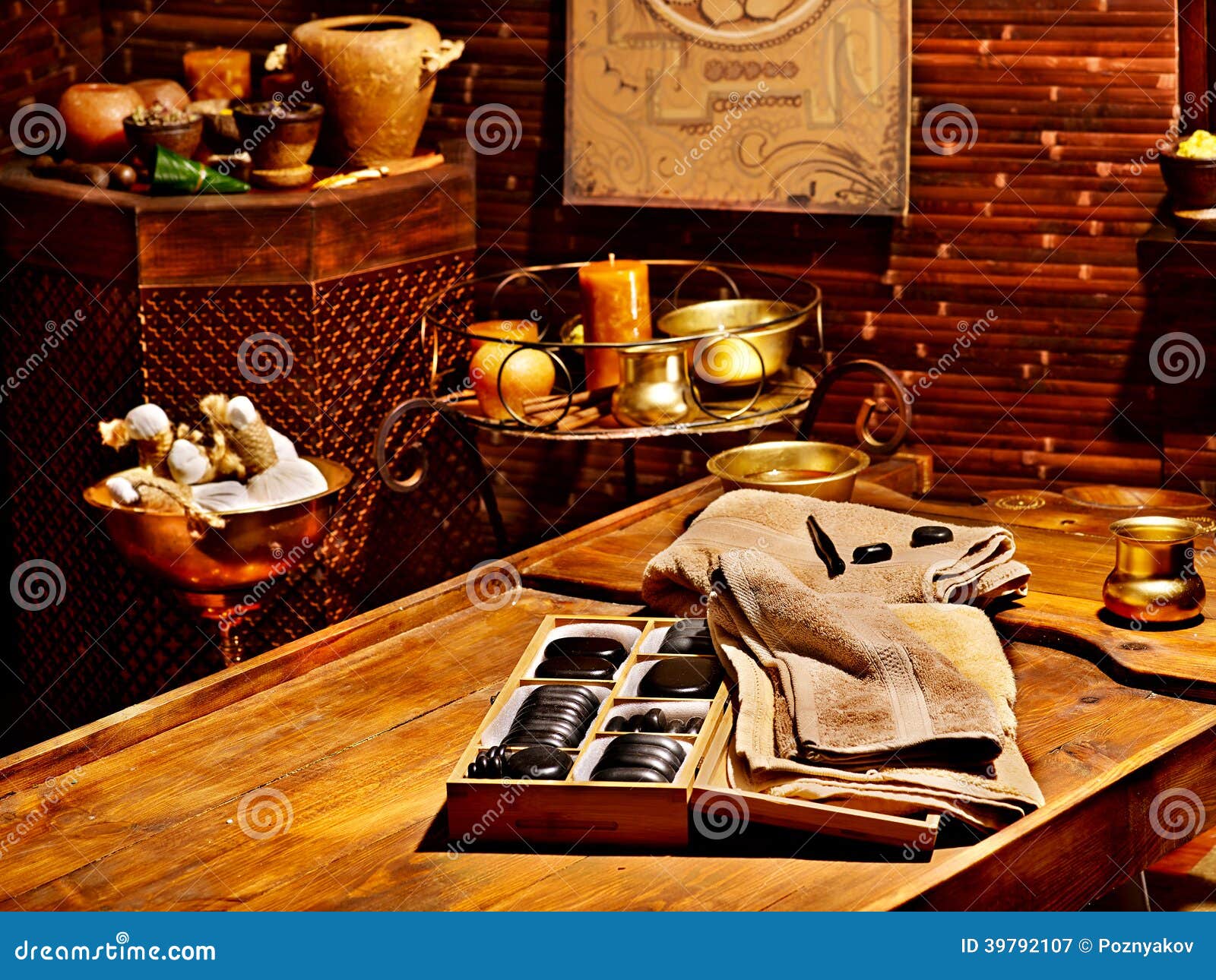 Ayurvedic Spa Massage Still Life Stock Image - Image of life, asian ...