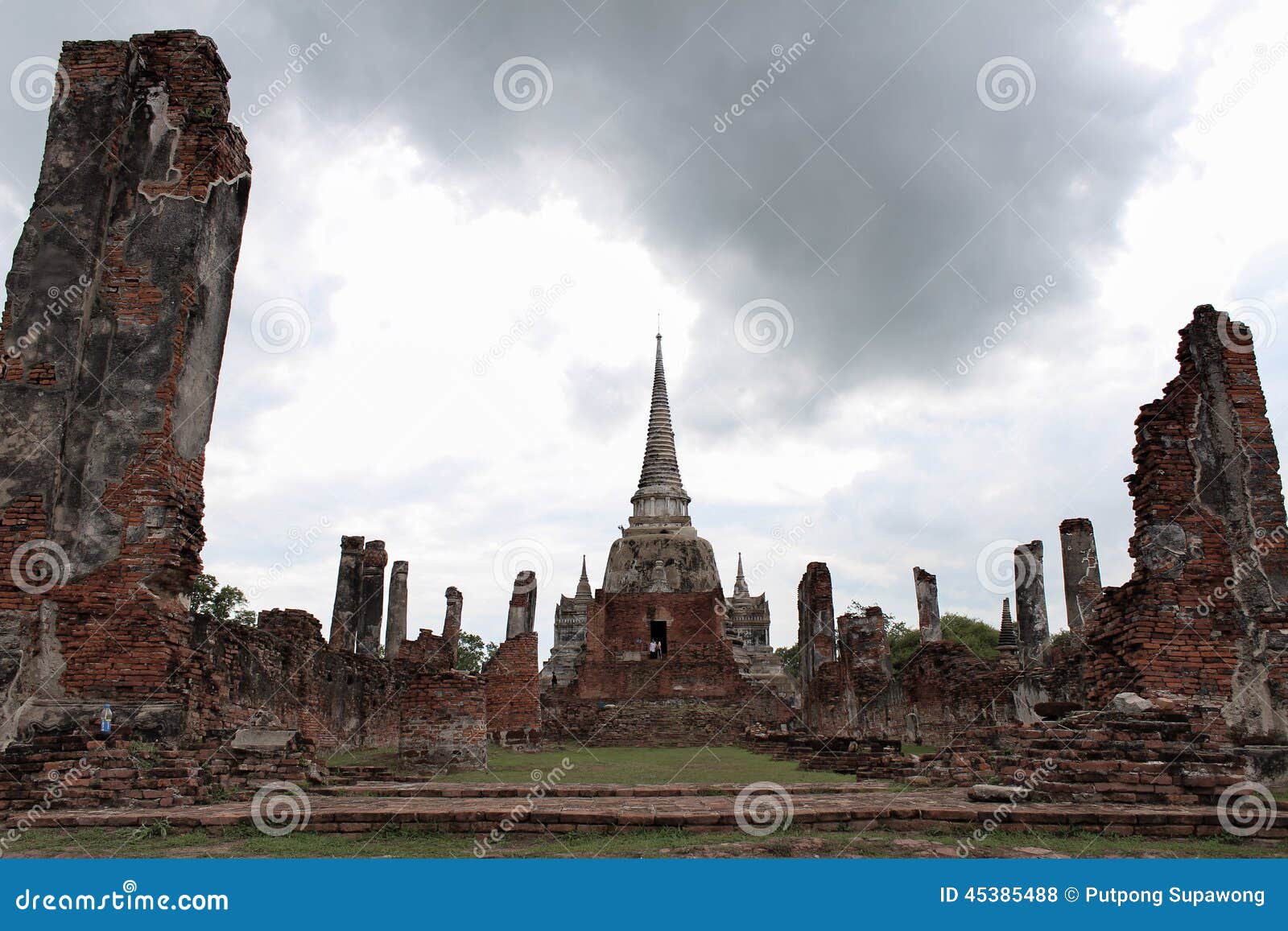 Ayutthaya stock photo. Image of building, landscape, temple - 45385488