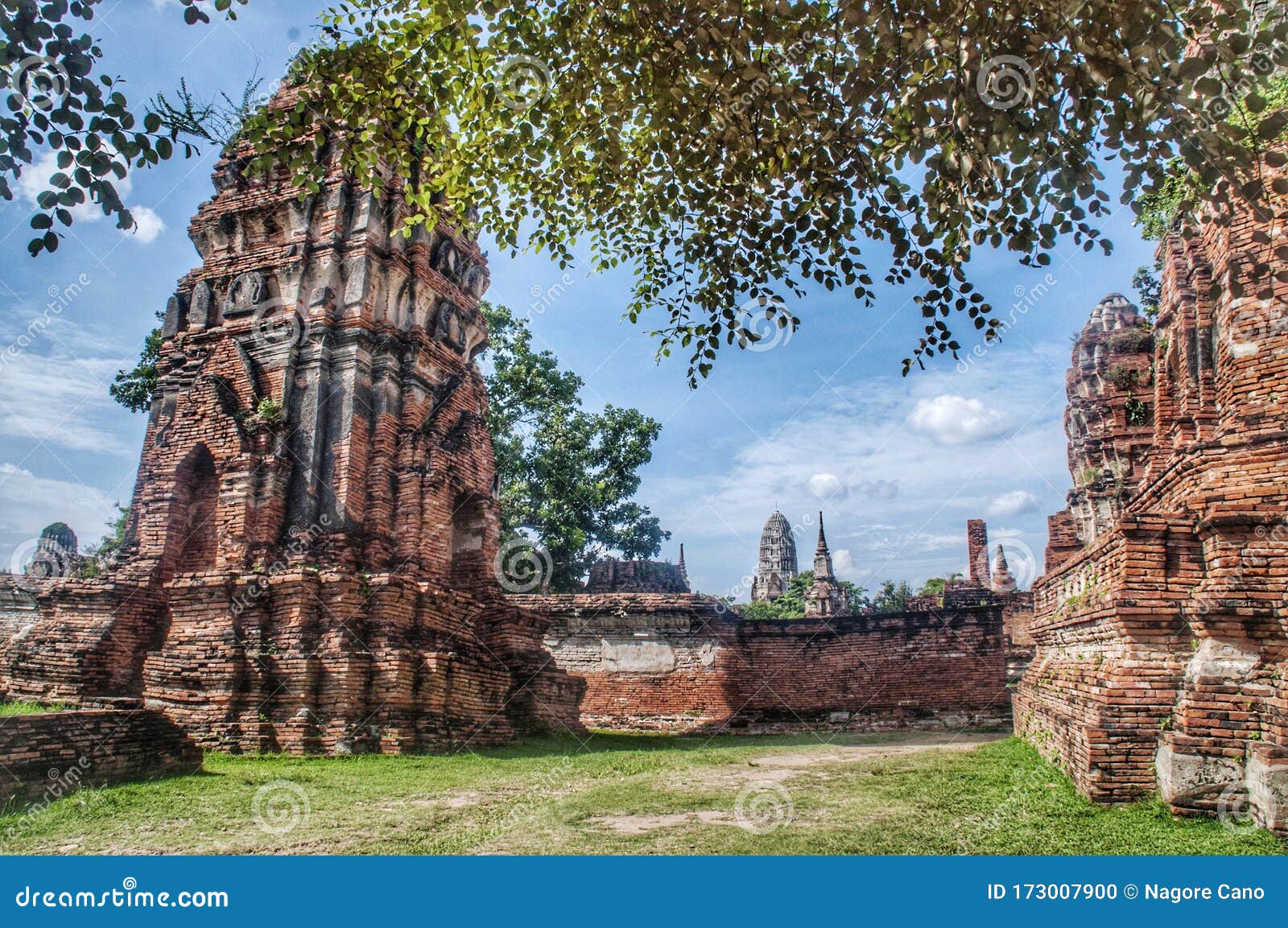 Ayutthaya Temples Complex Landscape Stock Photo - Image of buddhism ...