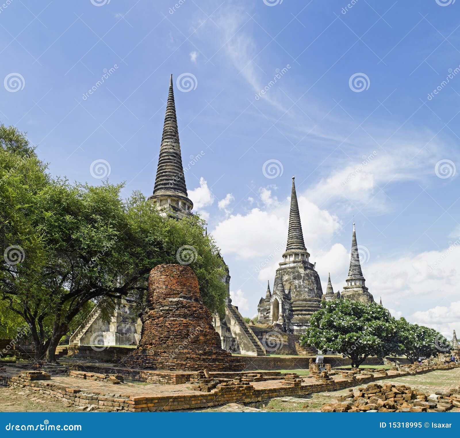 Ayutthaya : Wat Phra Sri Sanphet Temple Stock Image - Image of phra ...
