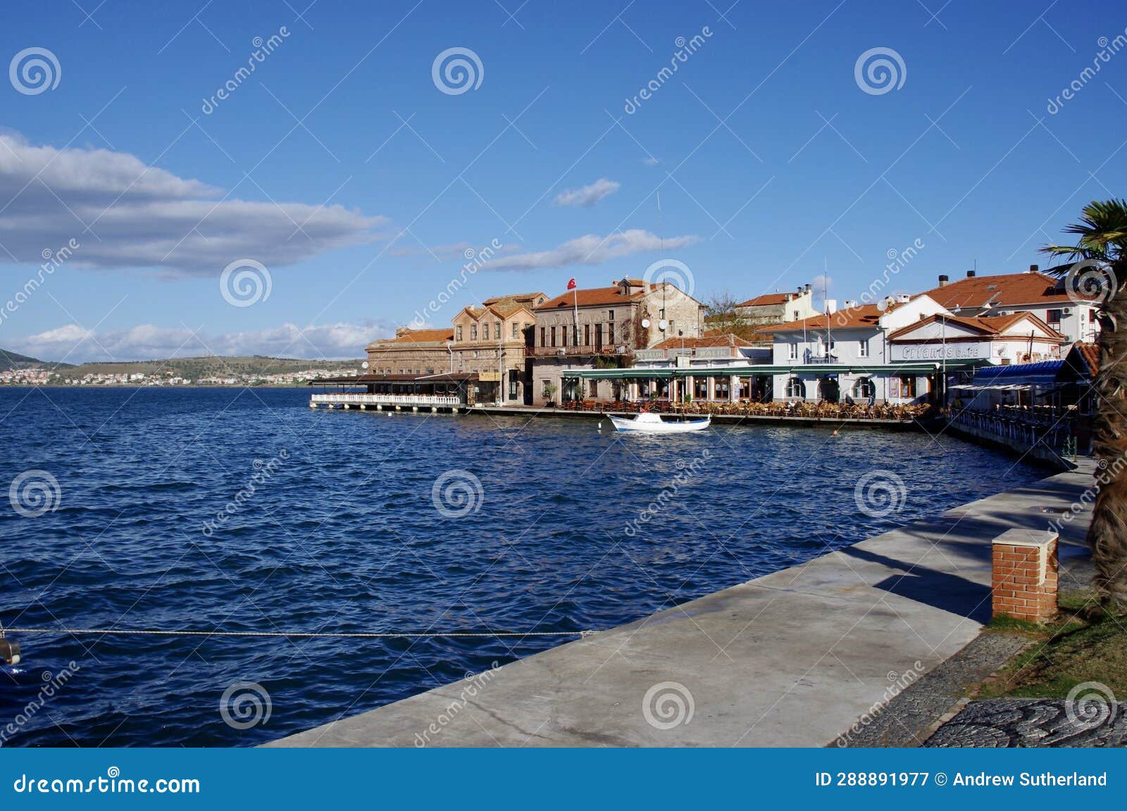 Ayvalik Turkey, Blue Sea and Sky on the Seafront. Editorial Photography ...