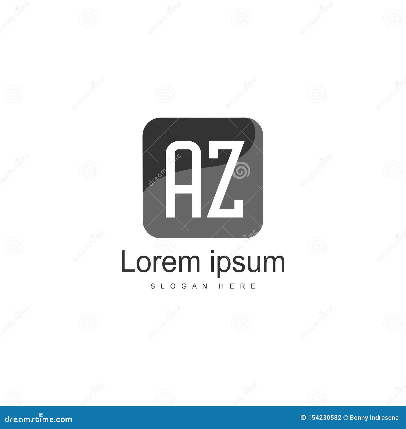 AZ Letter Logo Design. Creative Modern AZ Letters Icon Illustration ...