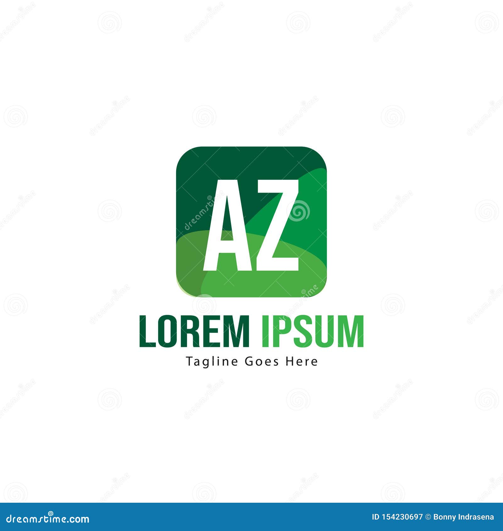 AZ Letter Logo Design. Creative Modern AZ Letters Icon Illustration ...
