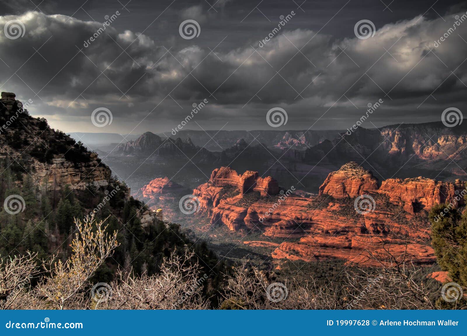 AZ- Sedona- Mund S Mountain Traul Stock Photo - Image of schnebly, gray ...