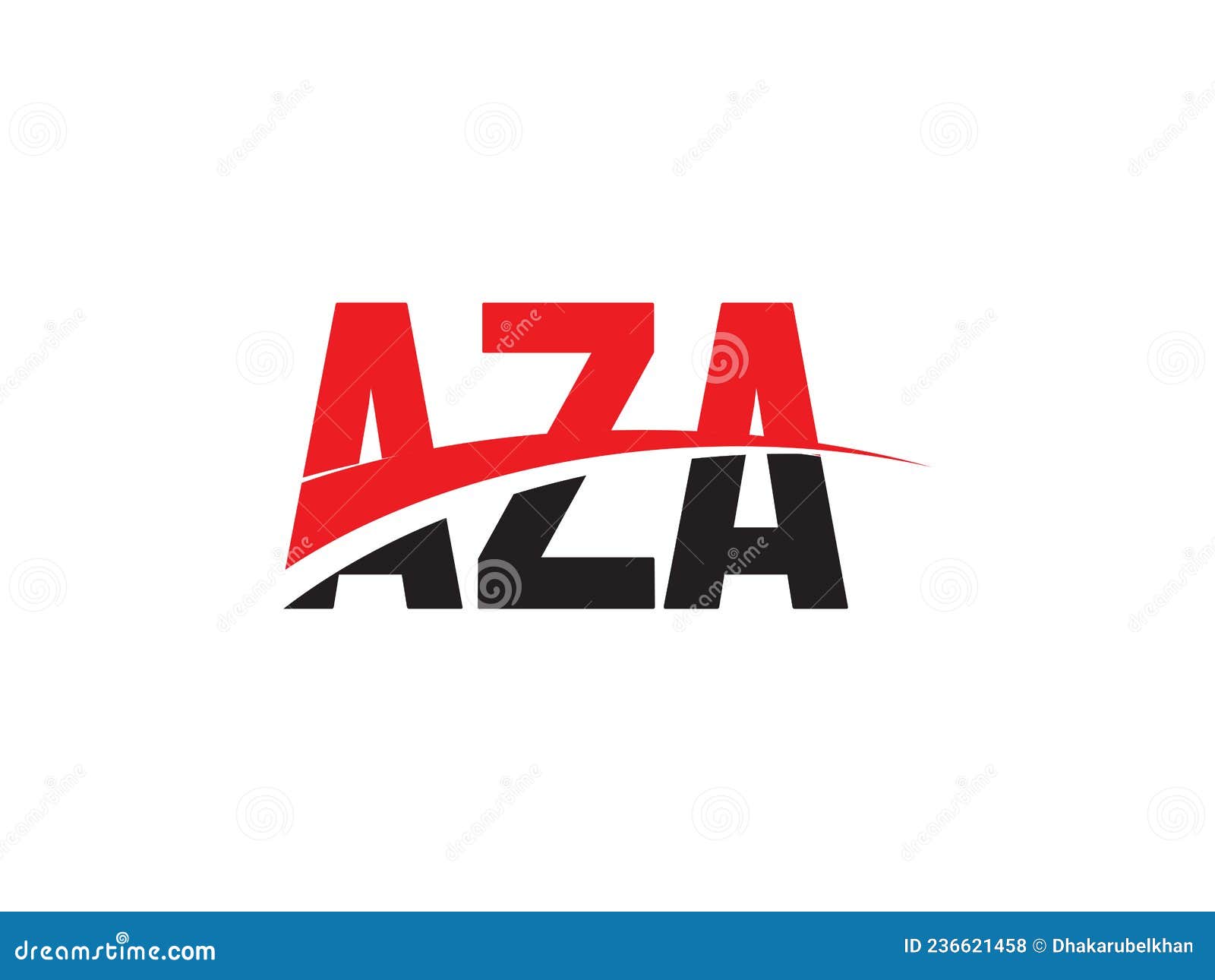 AZA Letter Initial Logo Design Vector Illustration Stock Vector ...