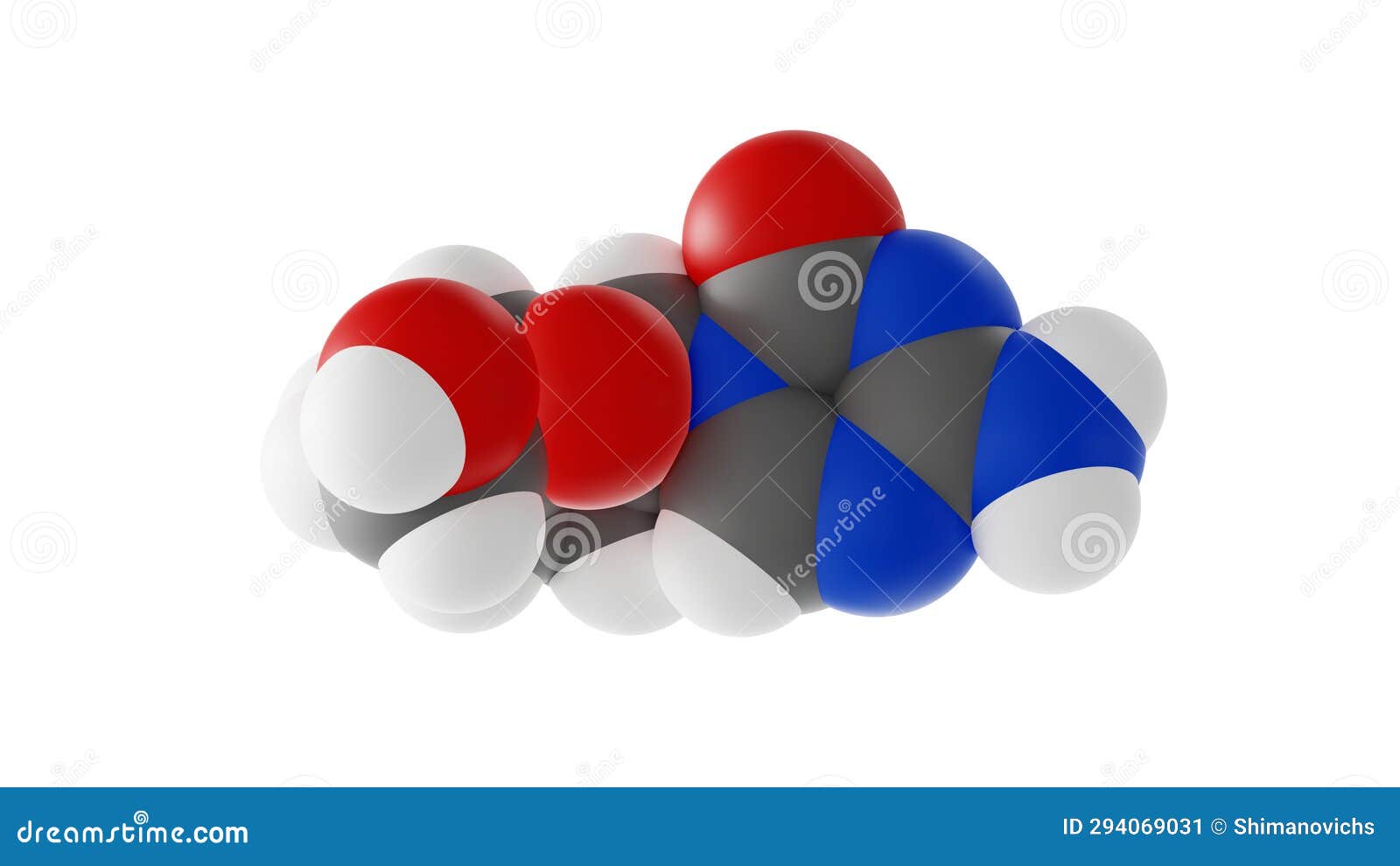 Azacitidine Molecular Structure 3d, Flat Model, Antineoplastic Agents ...