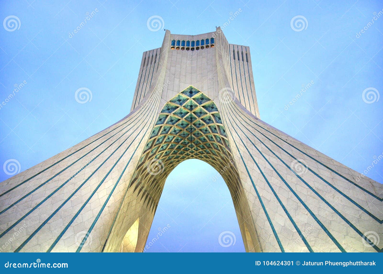 Azadi Tower Located at Azadi Square, in Tehran, Iran Stock Image ...