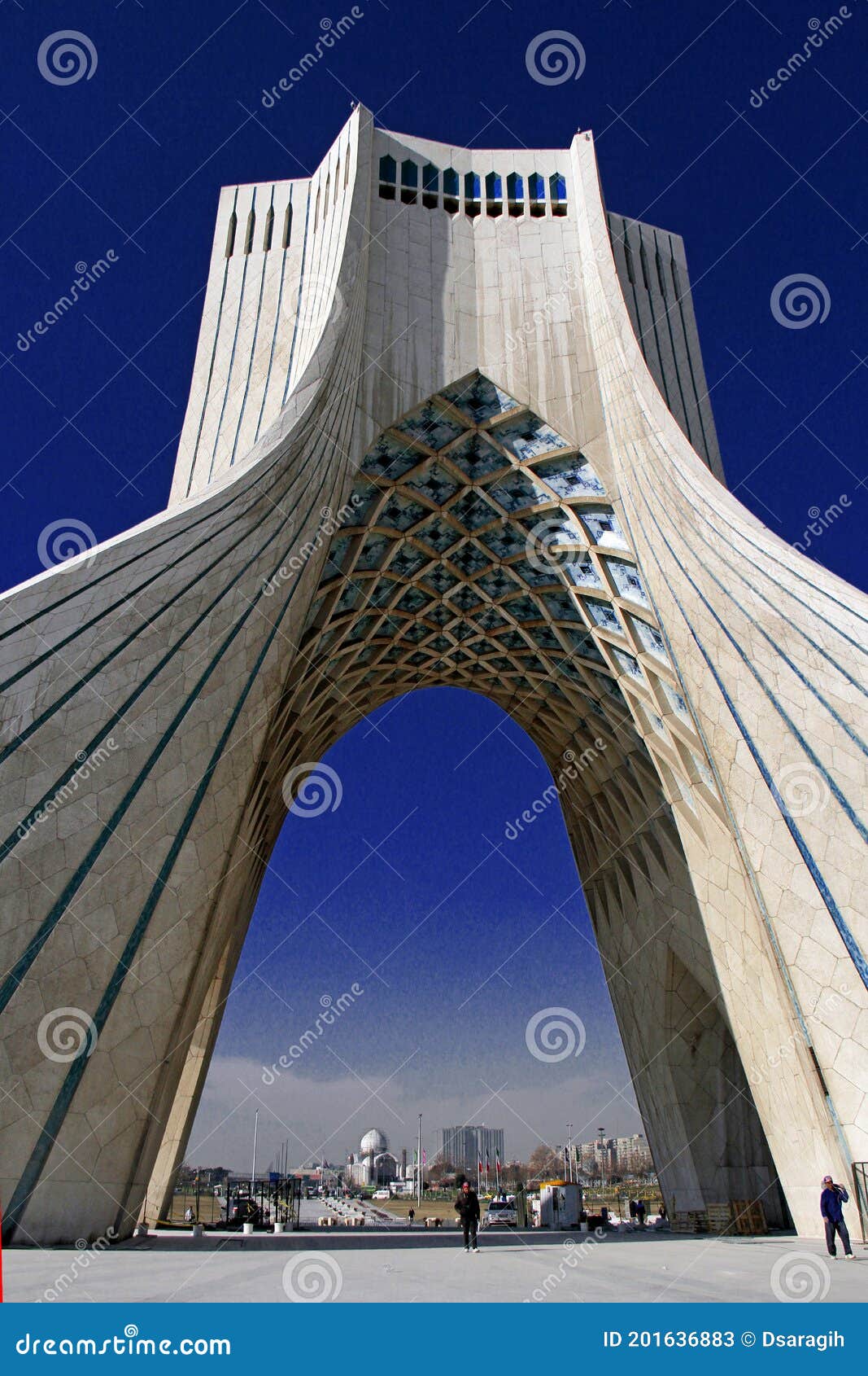 Azadi Tower editorial stock photo. Image of grass, local - 201636883