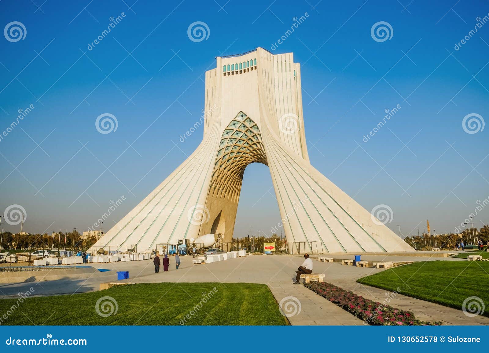 Azadi Tower. Tehran, Iran. editorial stock photo. Image of landscape ...