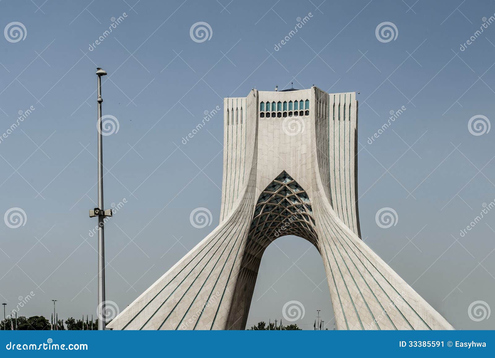 Azadi tower in Tehran,Iran stock image. Image of grass - 33385591