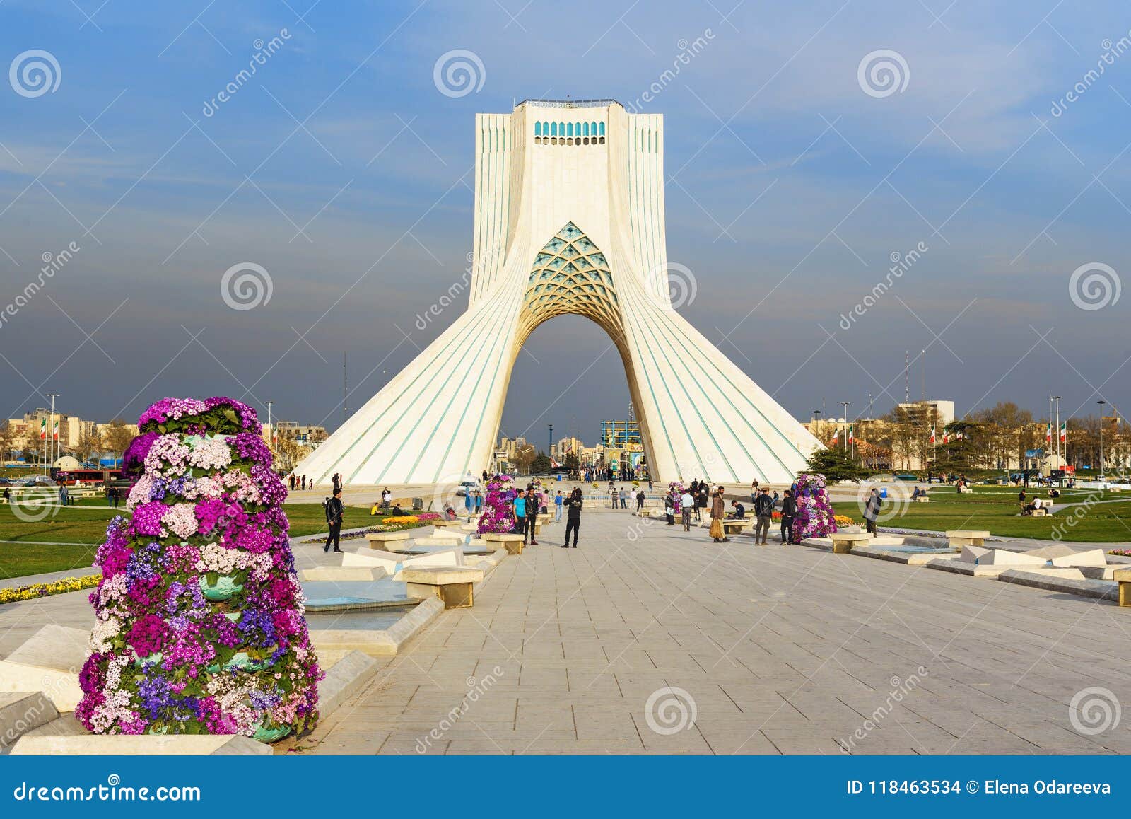 Azadi Tower in Tehran. Iran Editorial Stock Image - Image of monument ...