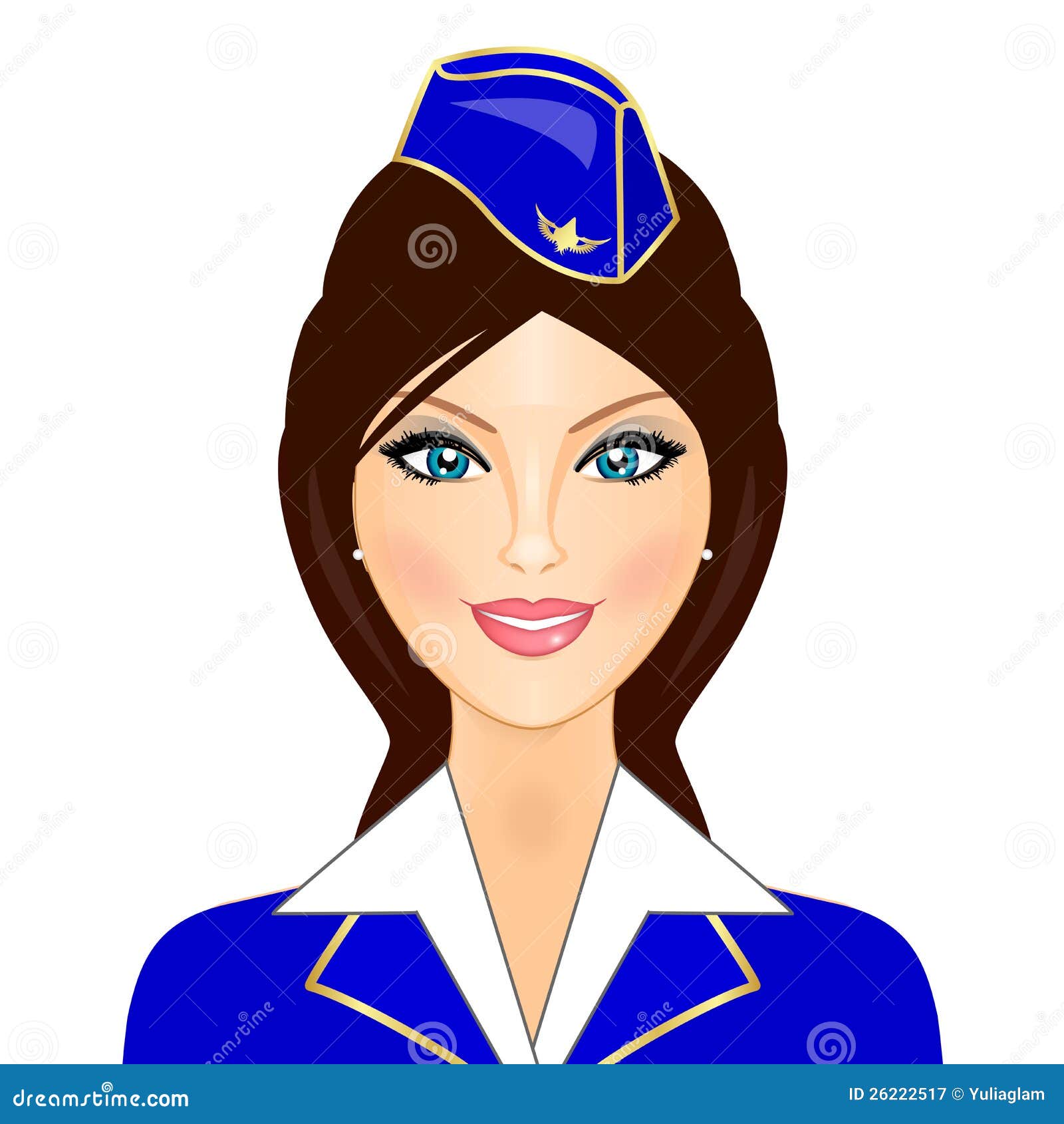 Azafata ilustración del vector. Ilustración de servicio - 26222517