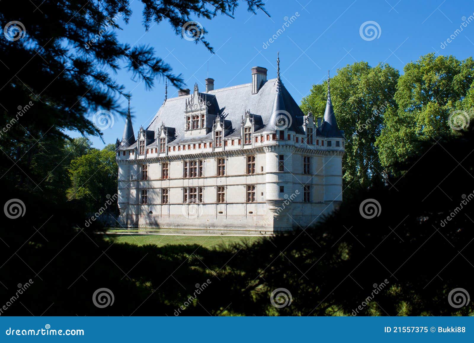 Azay-le-Rideau Castle stock image. Image of travel, rideau - 21557375